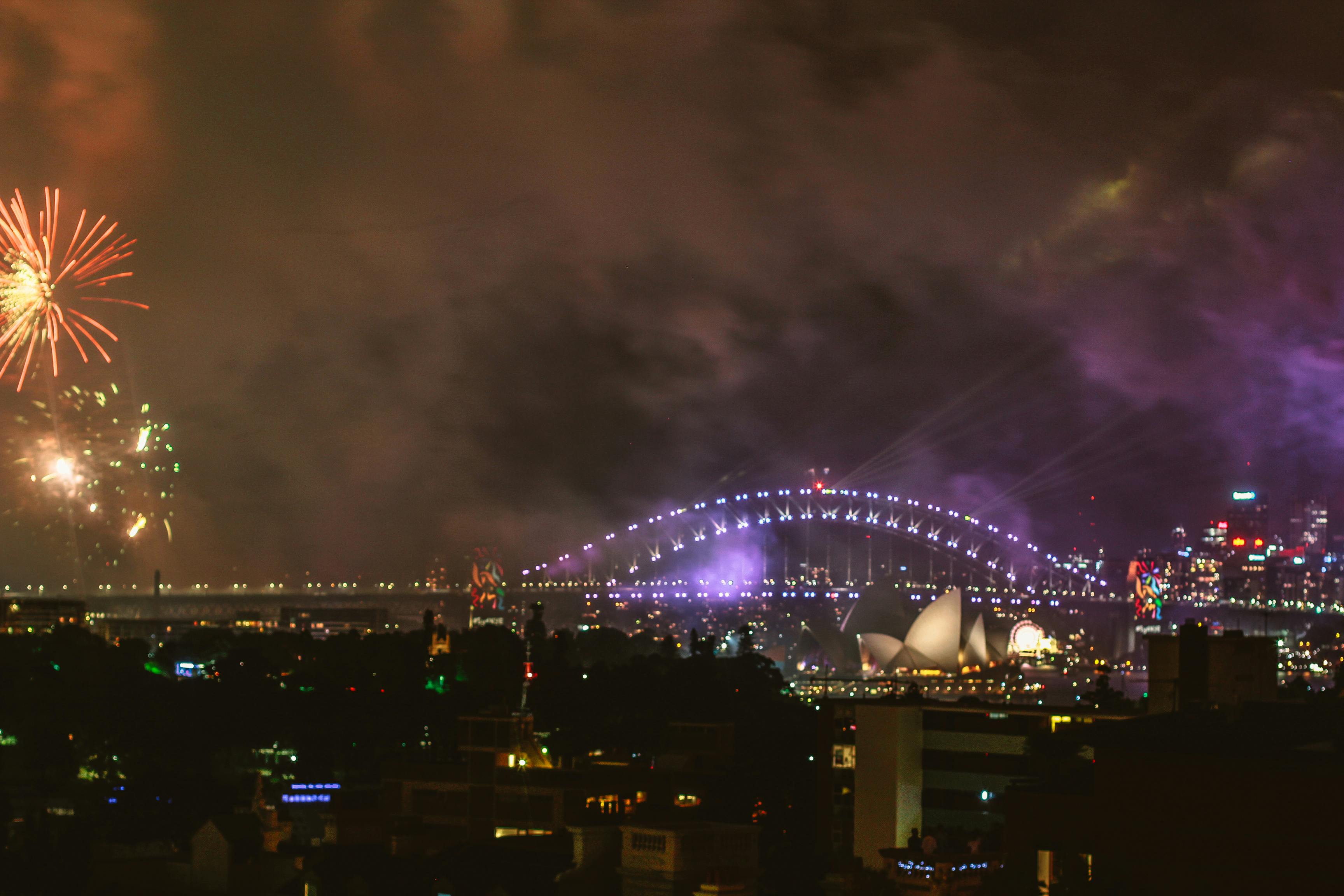 Sydney Opera House And Harbour Bridge At Night