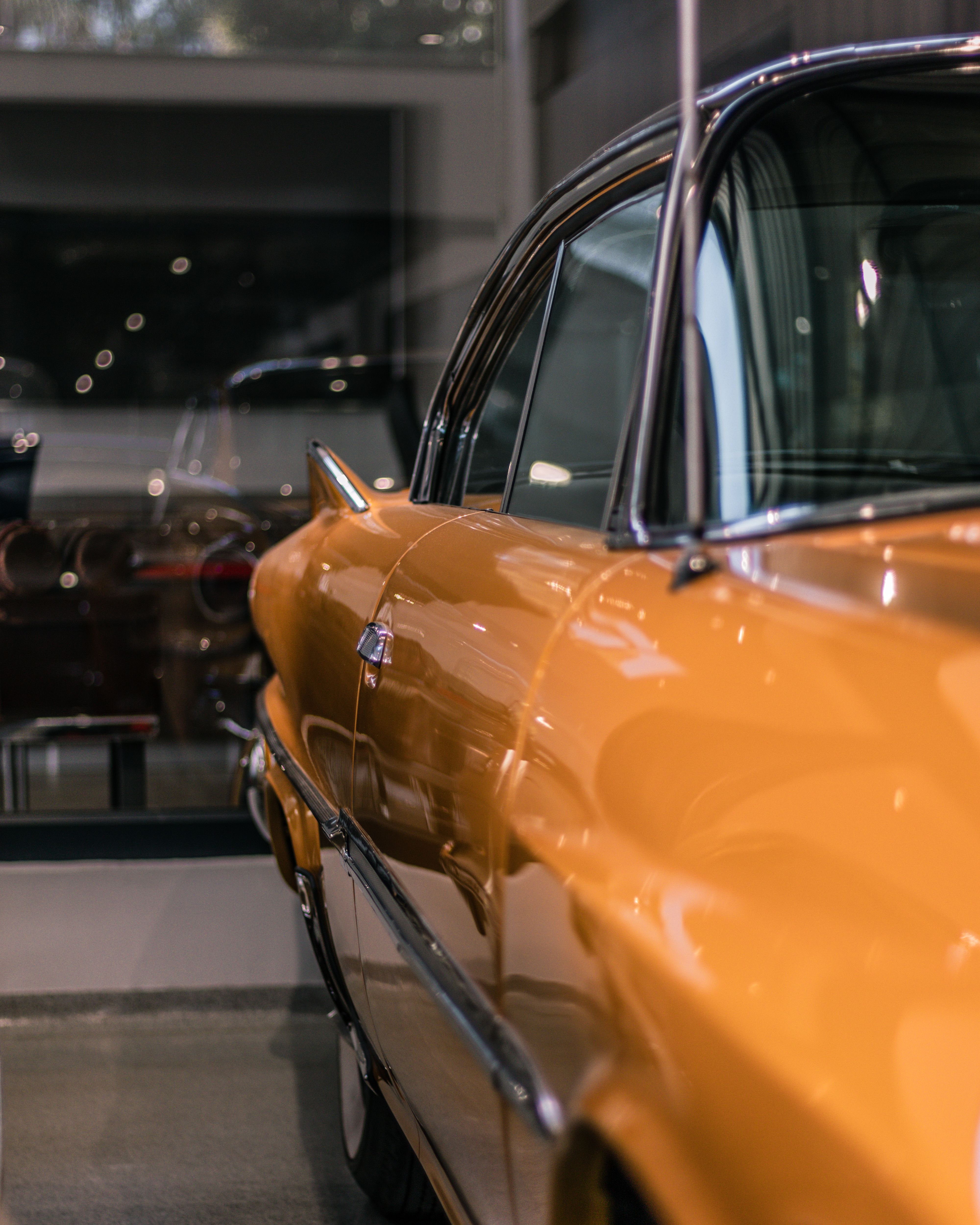 Yellow Vehicle Parked on Side of the Road · Free Stock Photo