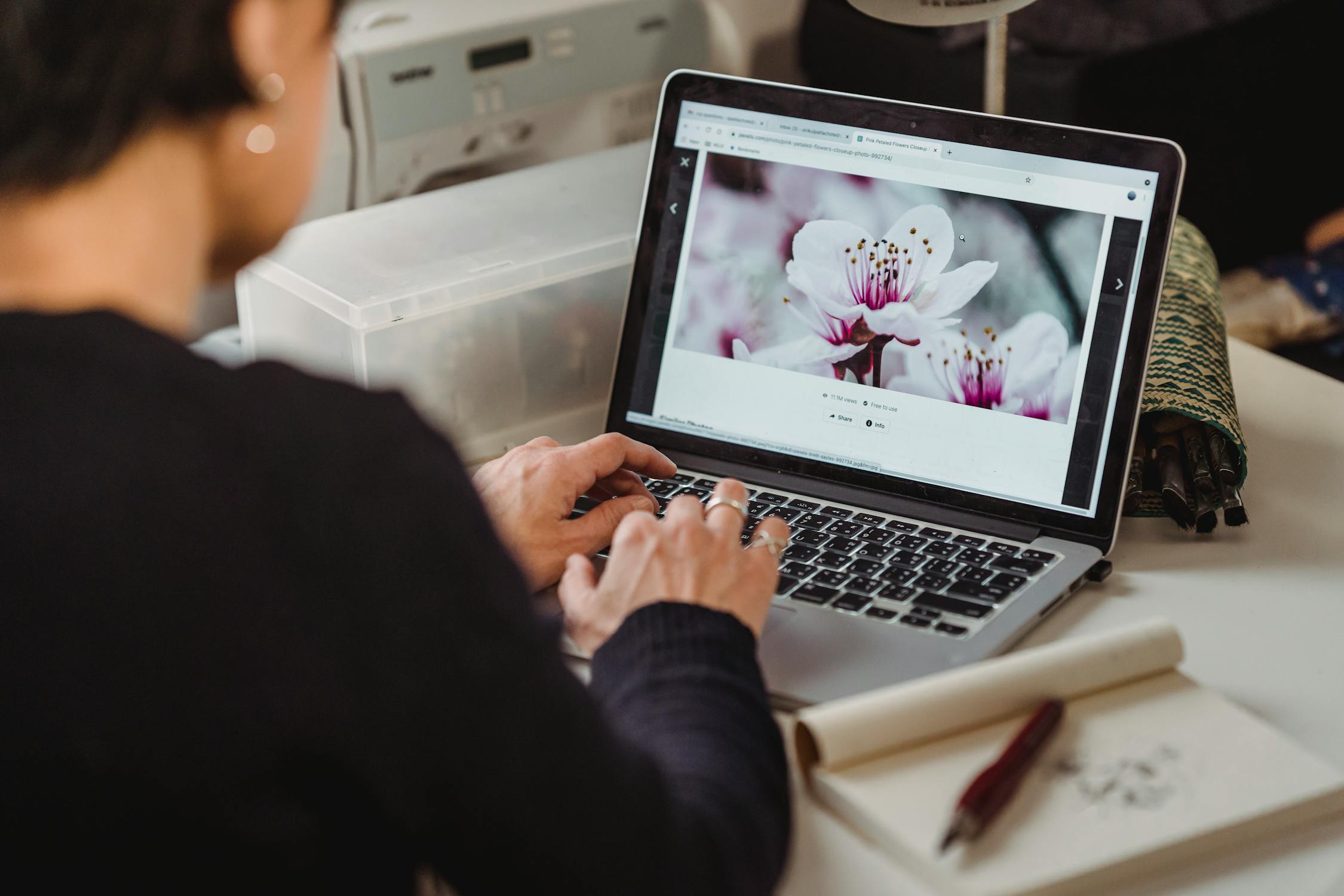 Person Browsing the Internet by Using a Laptop · Free Stock Photo Person Browsing the Internet by Using a Laptop · Free Stock Photo