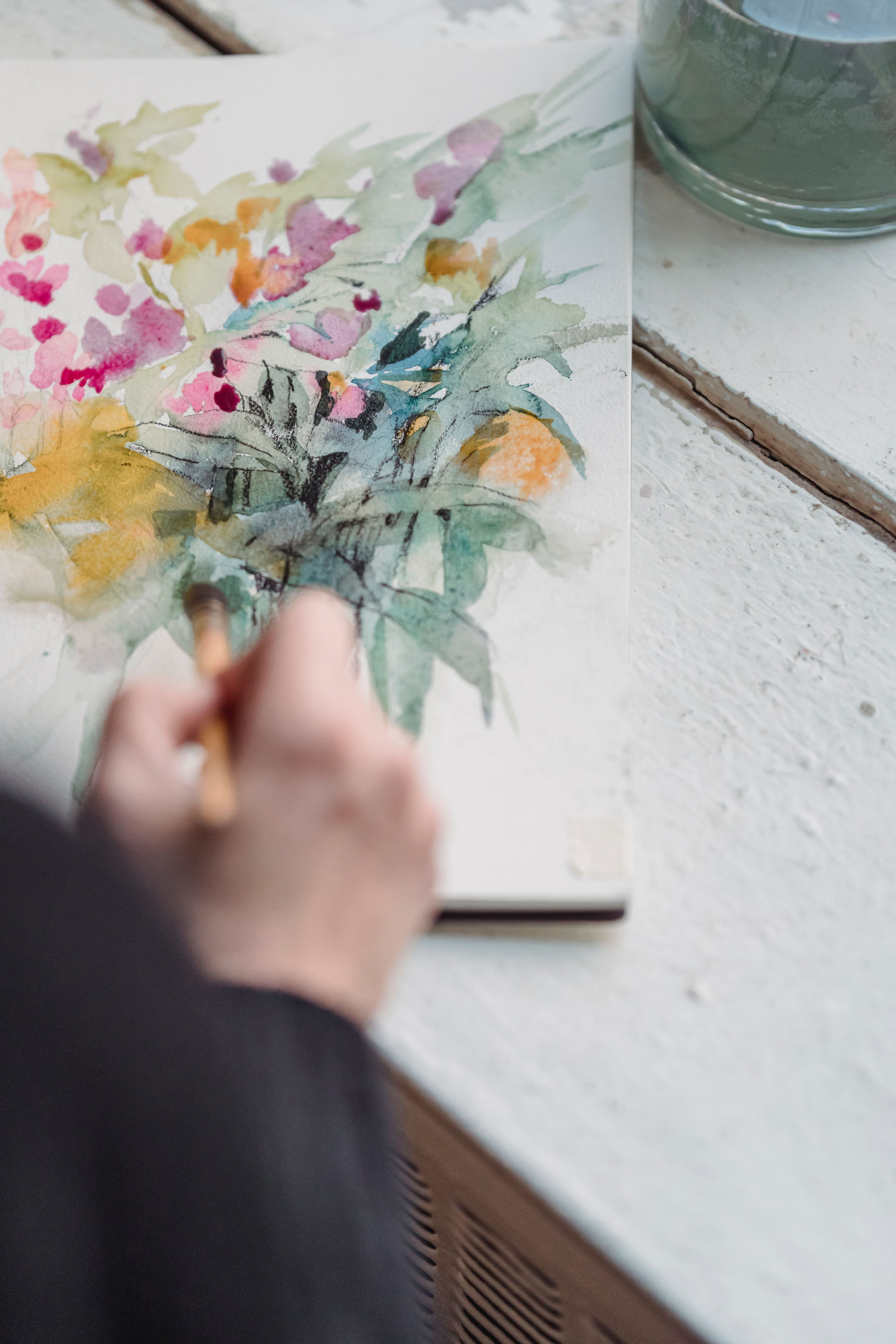 Person Drawing an Artwork · Free Stock Photo