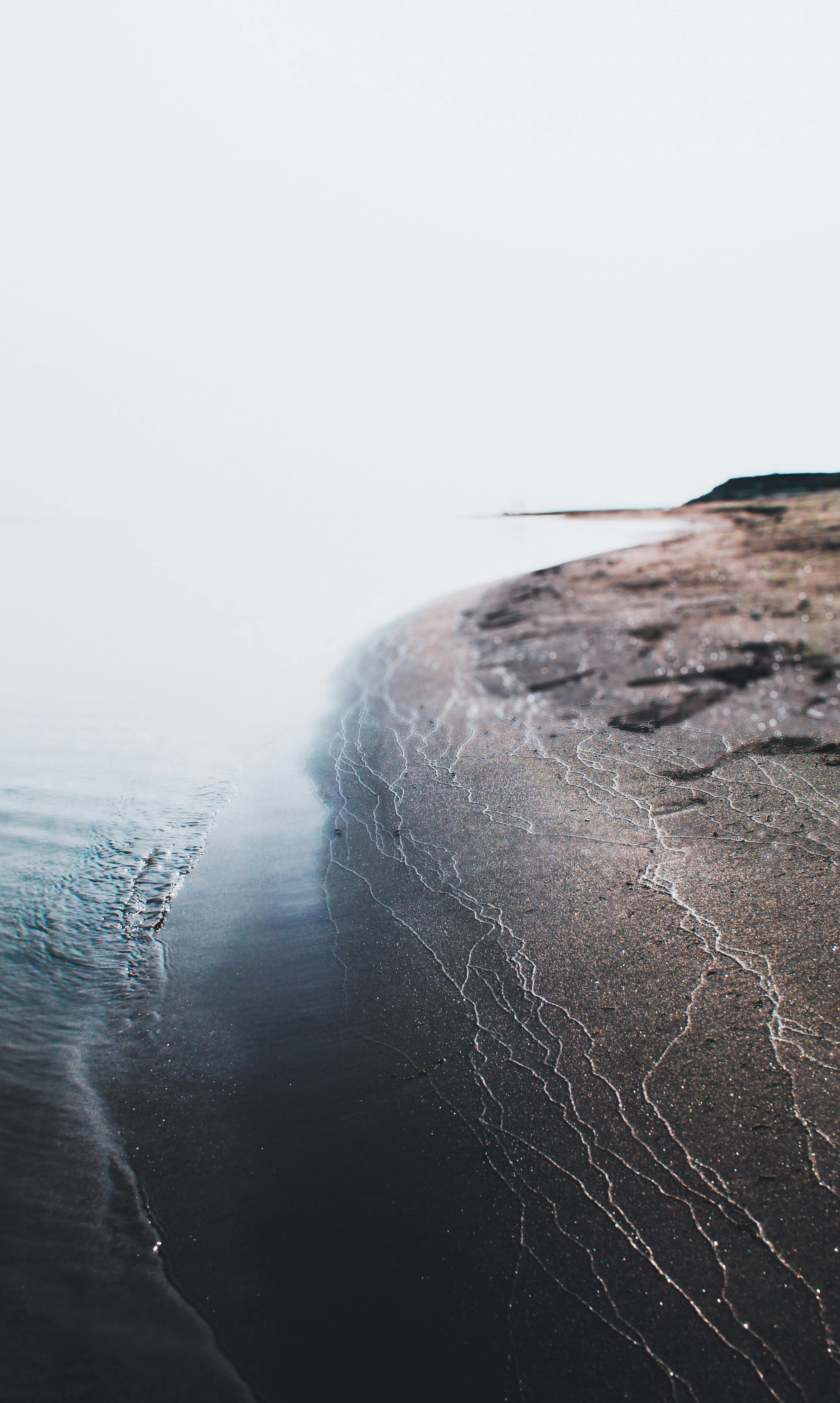 Aerial shot of a Foggy Coast · Free Stock Photo