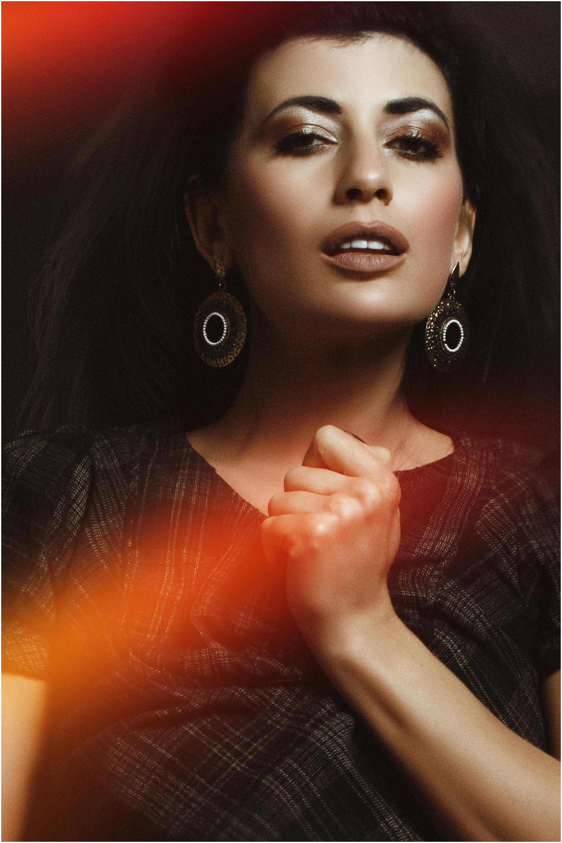 Overexposed Portrait of Elegant Woman · Free Stock Photo