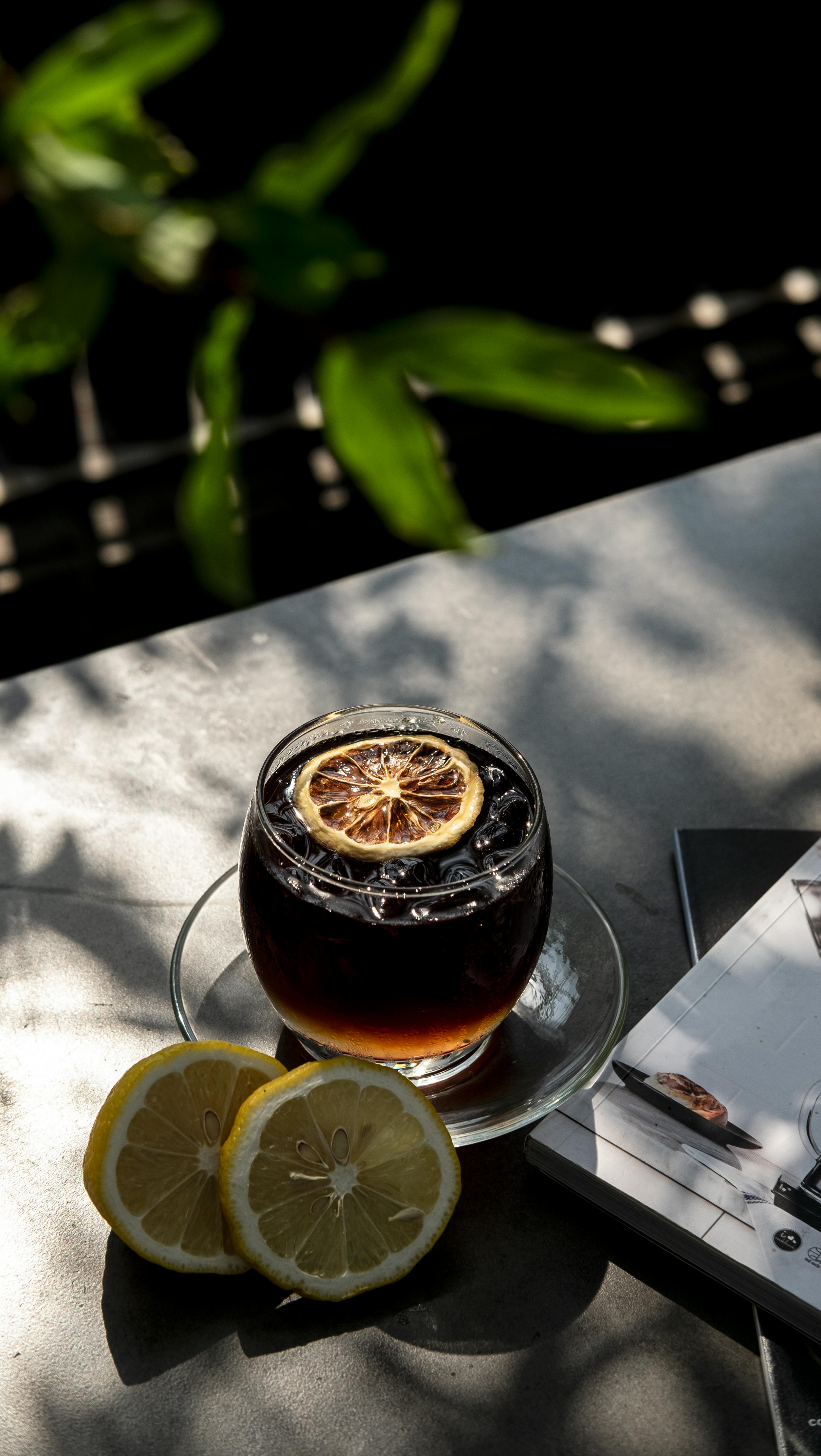 Iced Coffee with Lemon · Free Stock Photo