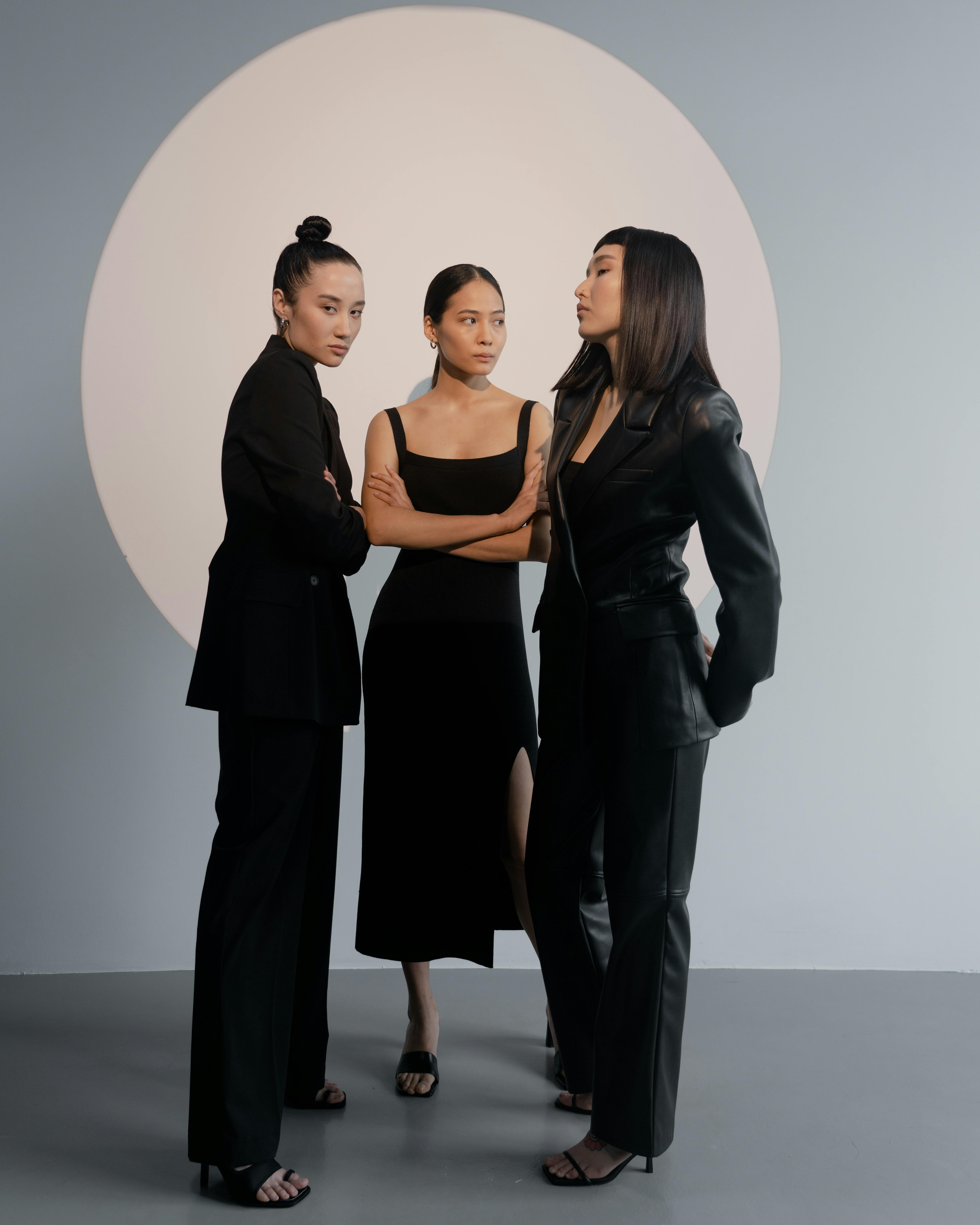 Three Women Standing Together · Free Stock Photo
