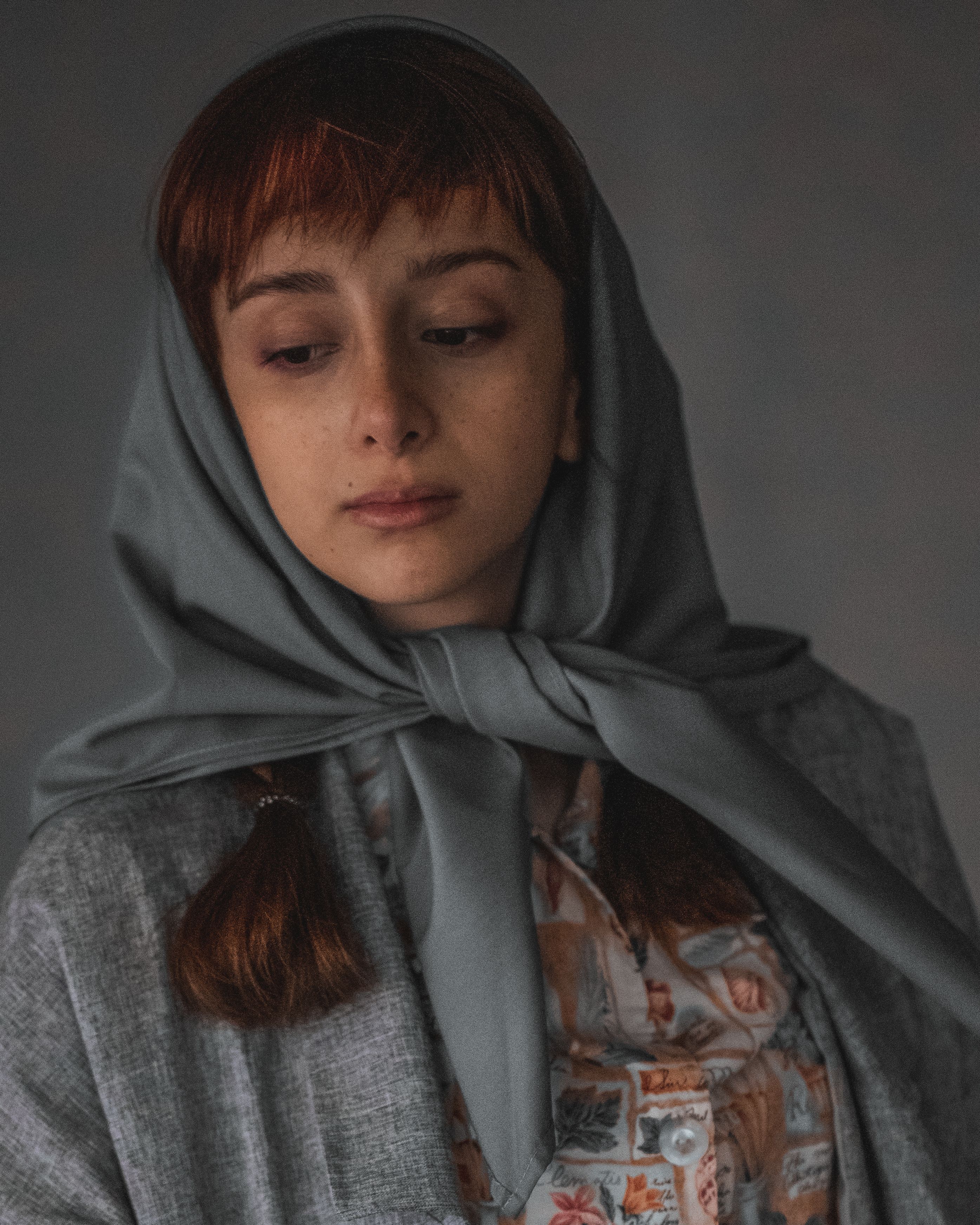Beautiful Woman Wearing Traditional Headscarf · Free Stock Photo