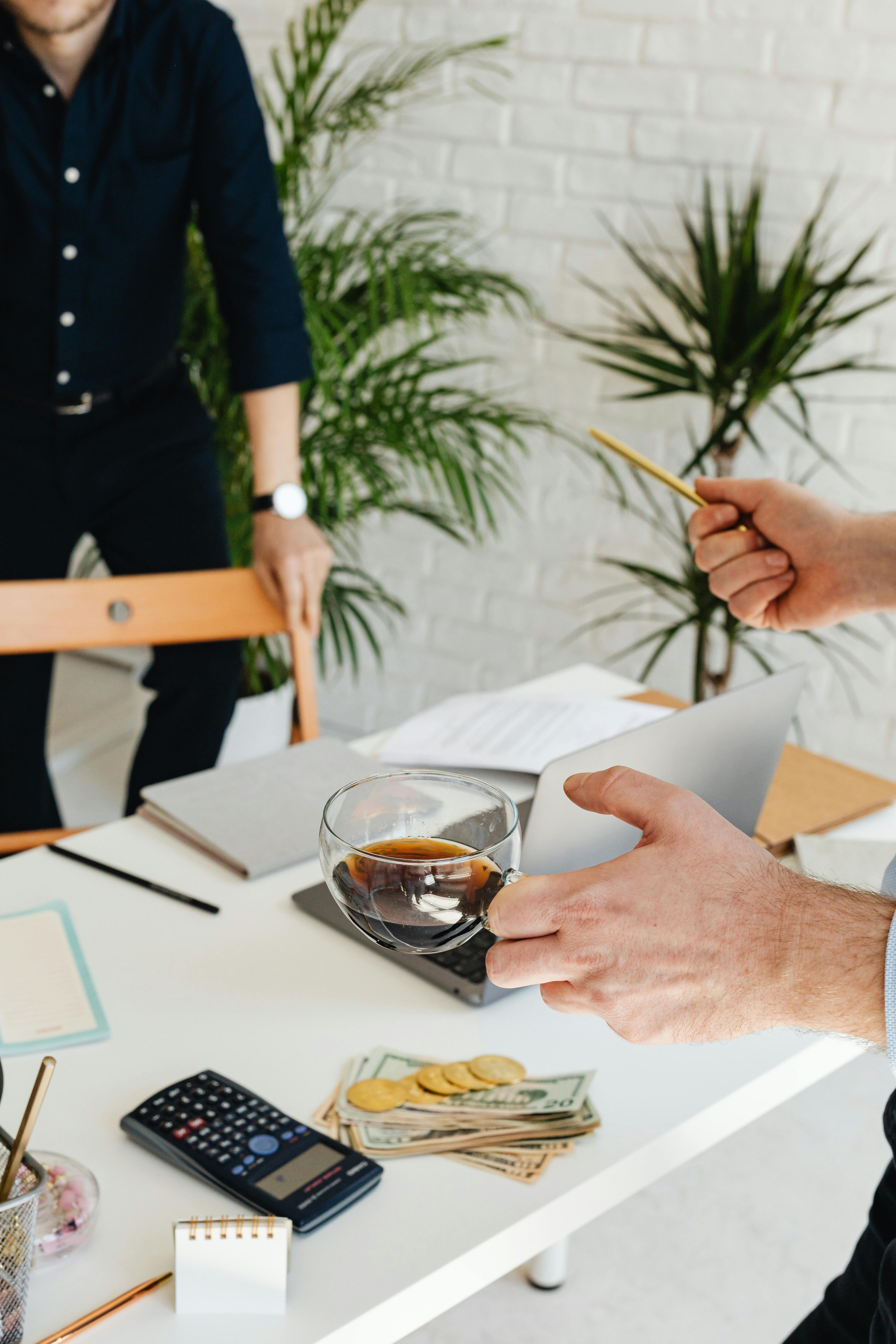 Man Hands over Table at Office · Free Stock Photo