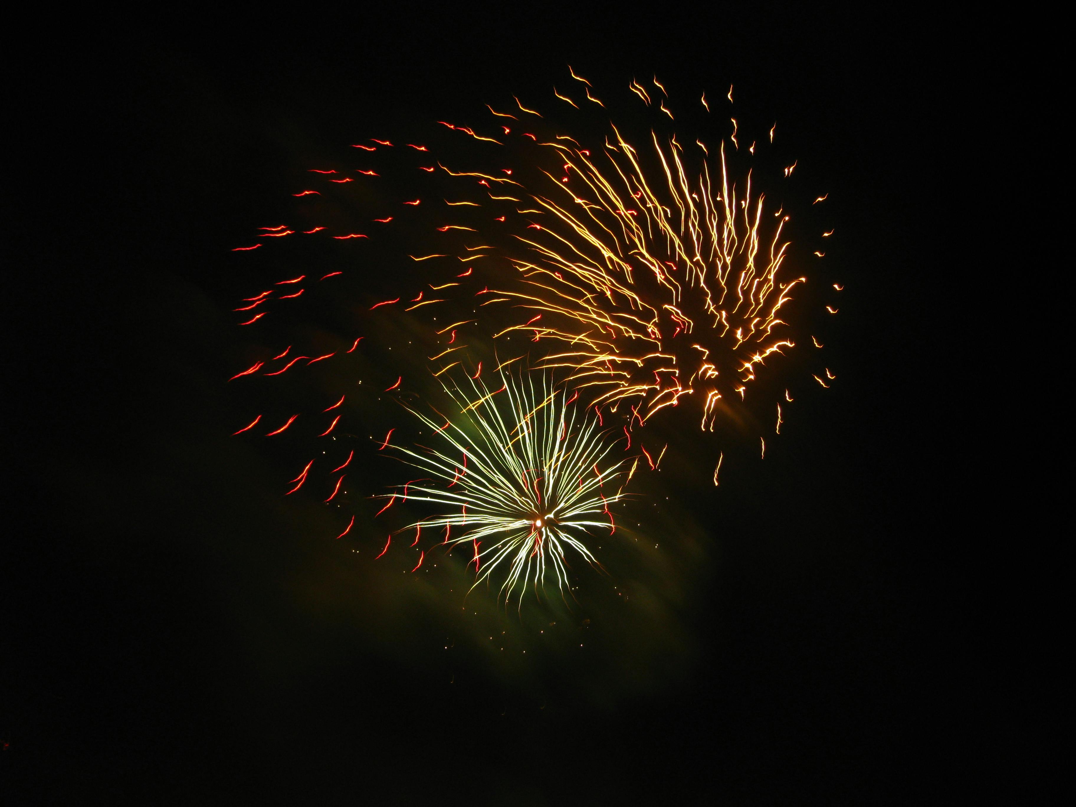 Red and Yellow Fireworks Display · Free Stock Photo