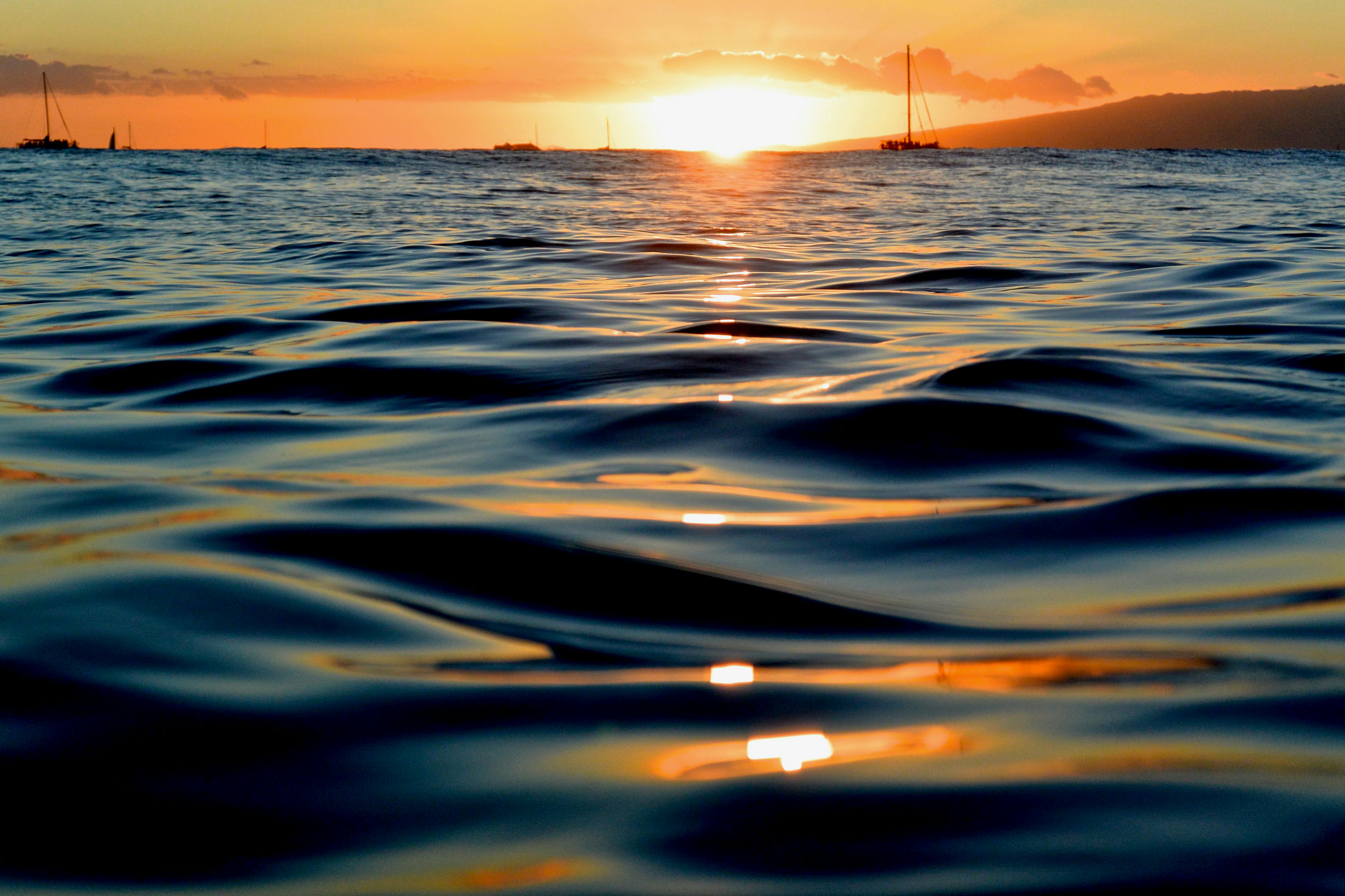 Body of Water during Golden Hour · Free Stock Photo