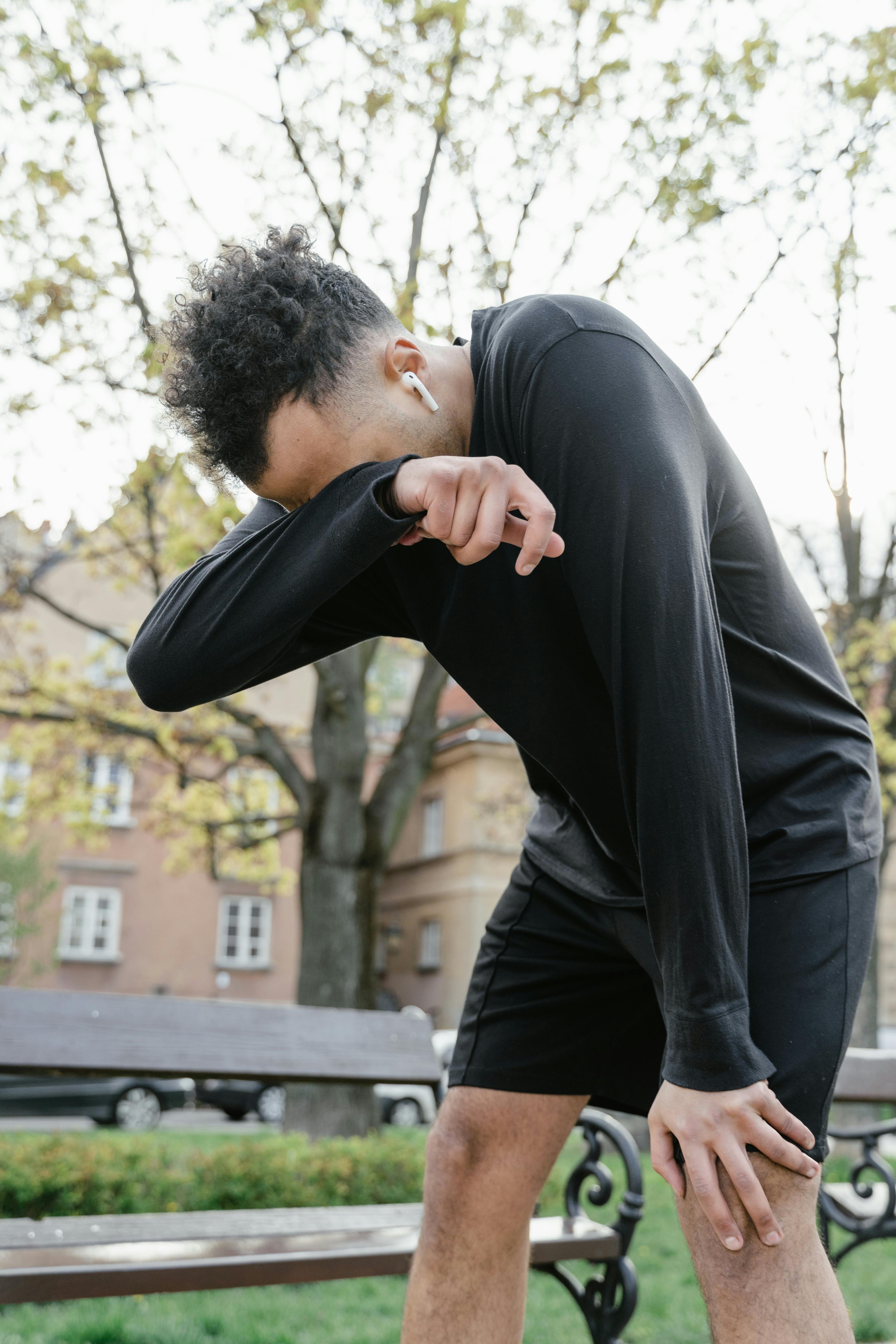 A Tired Man Doing Exercise · Free Stock Photo