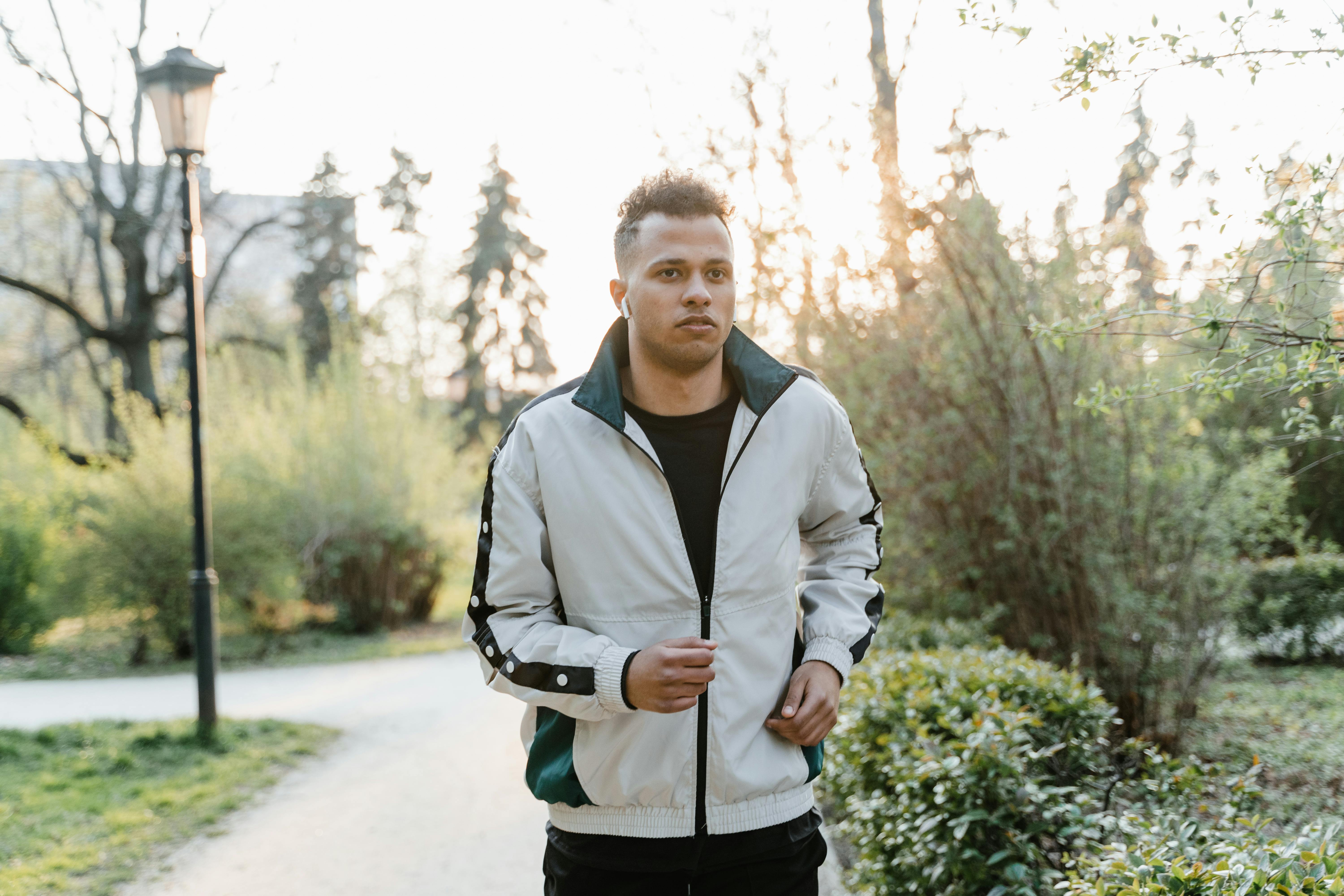 Man in Active Wear running on a Park · Free Stock Photo