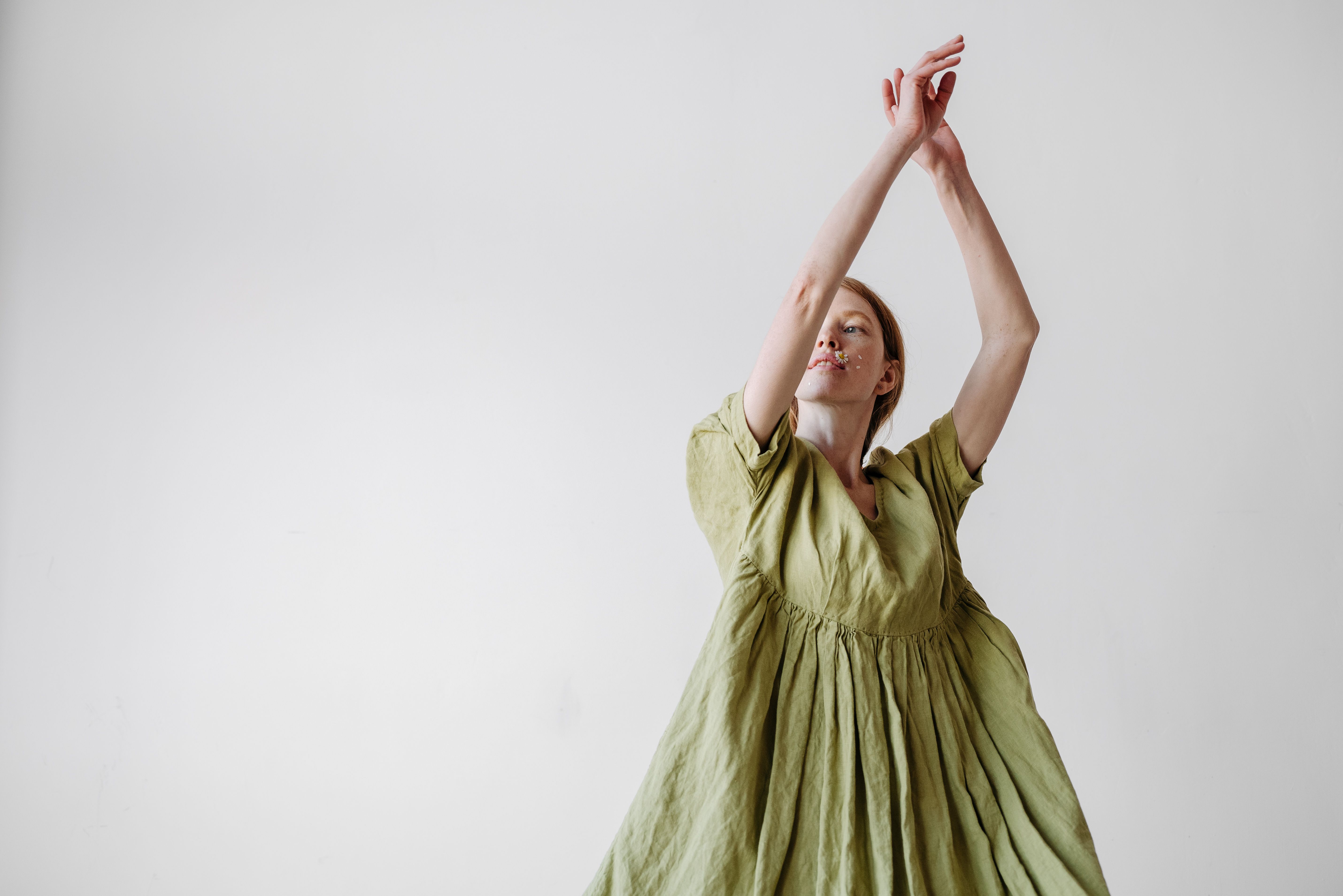 Beautiful Woman in Green Dress · Free Stock Photo