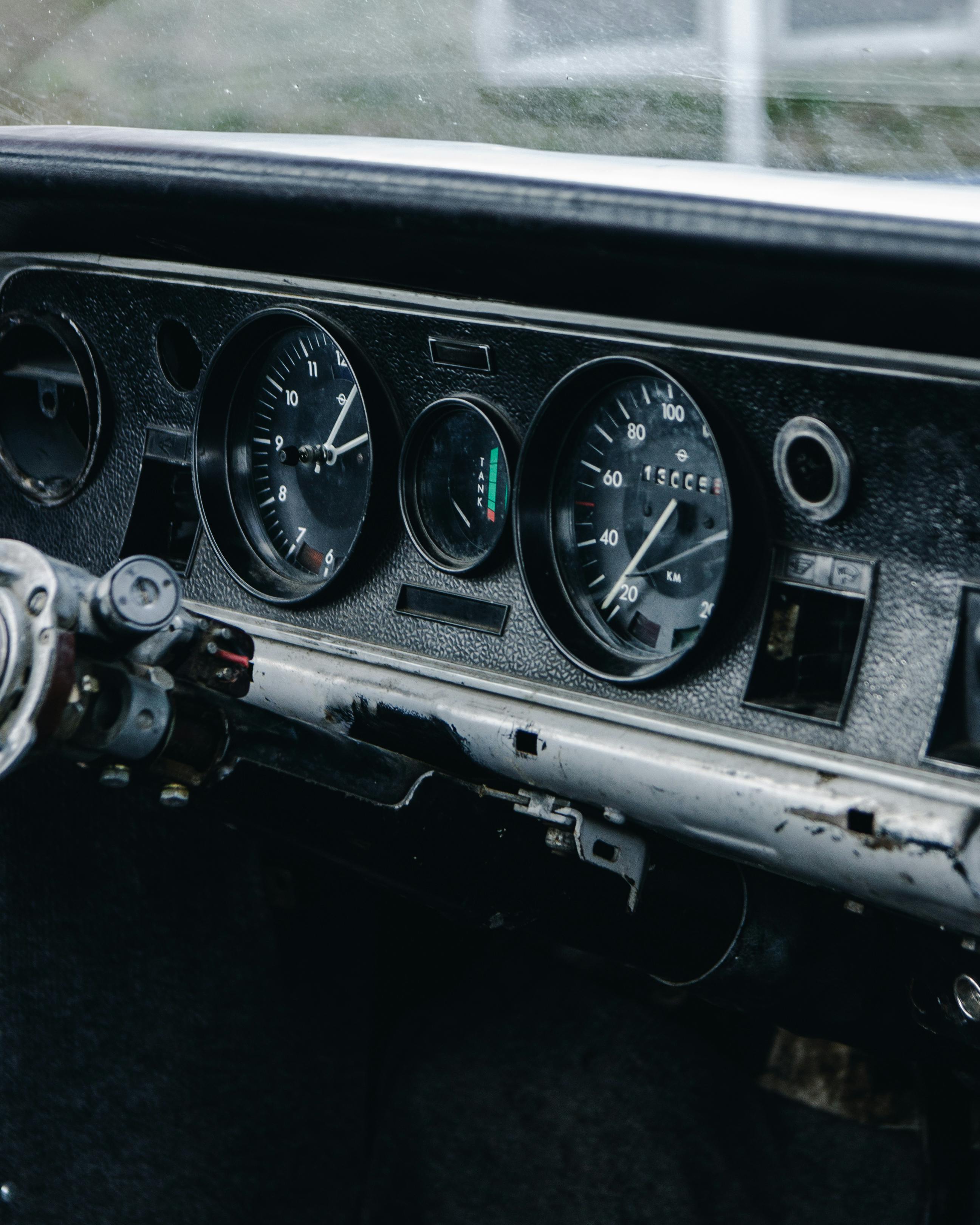 Instrument Panel of a Classic Car · Free Stock Photo