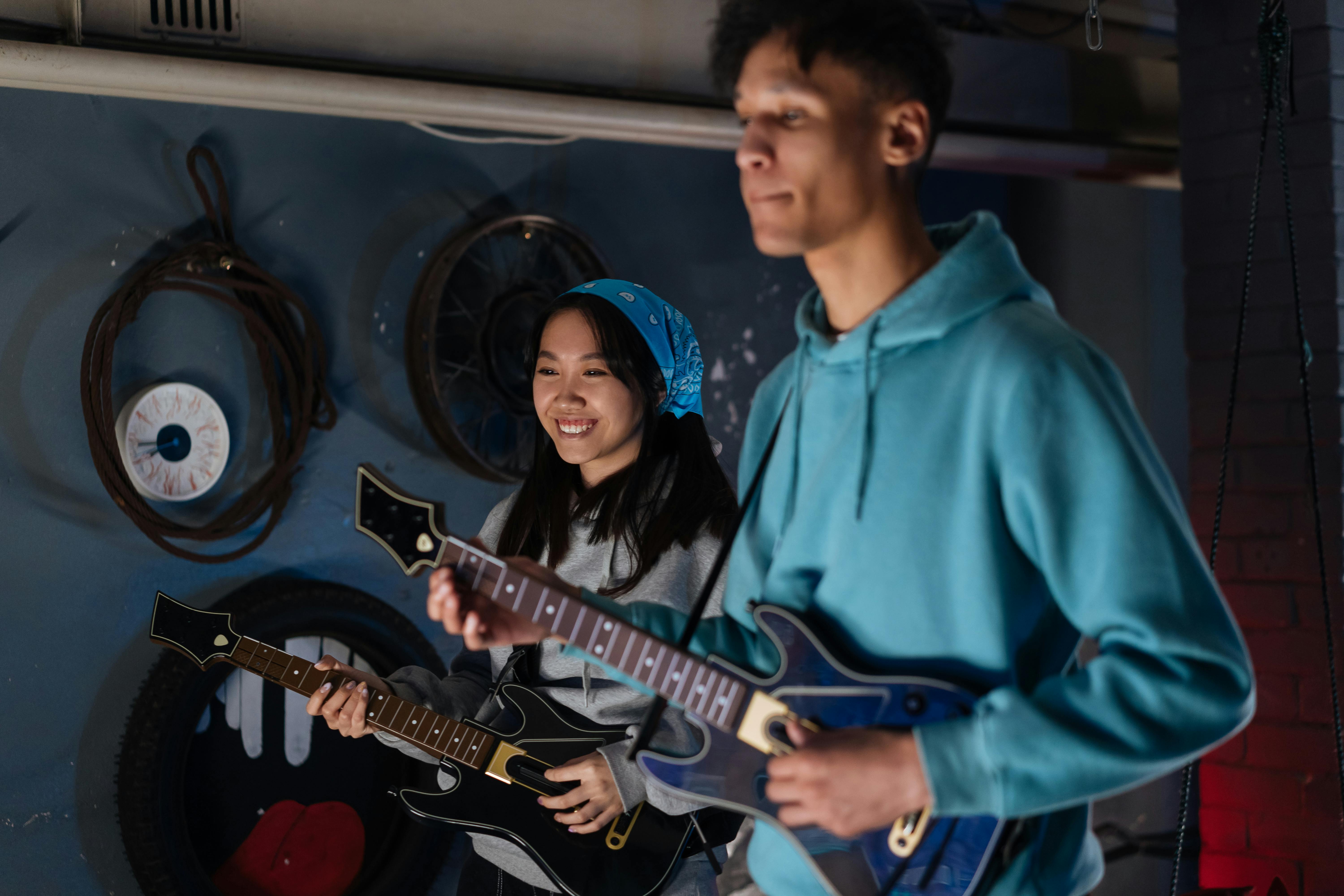 Friends Playing a Video Game Together · Free Stock Photo