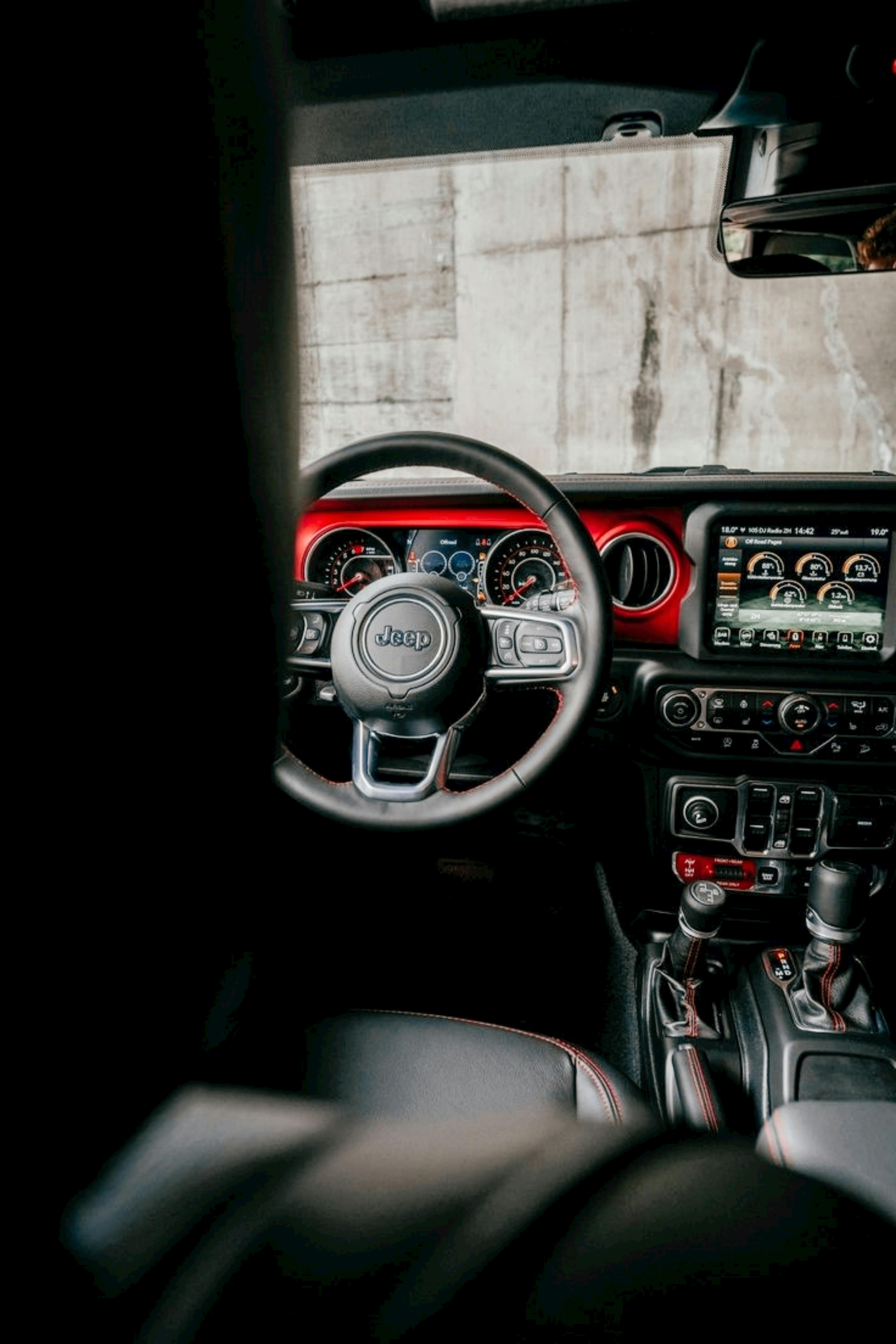 Jeep Car Dashboard and Steering Wheel · Free Stock Photo