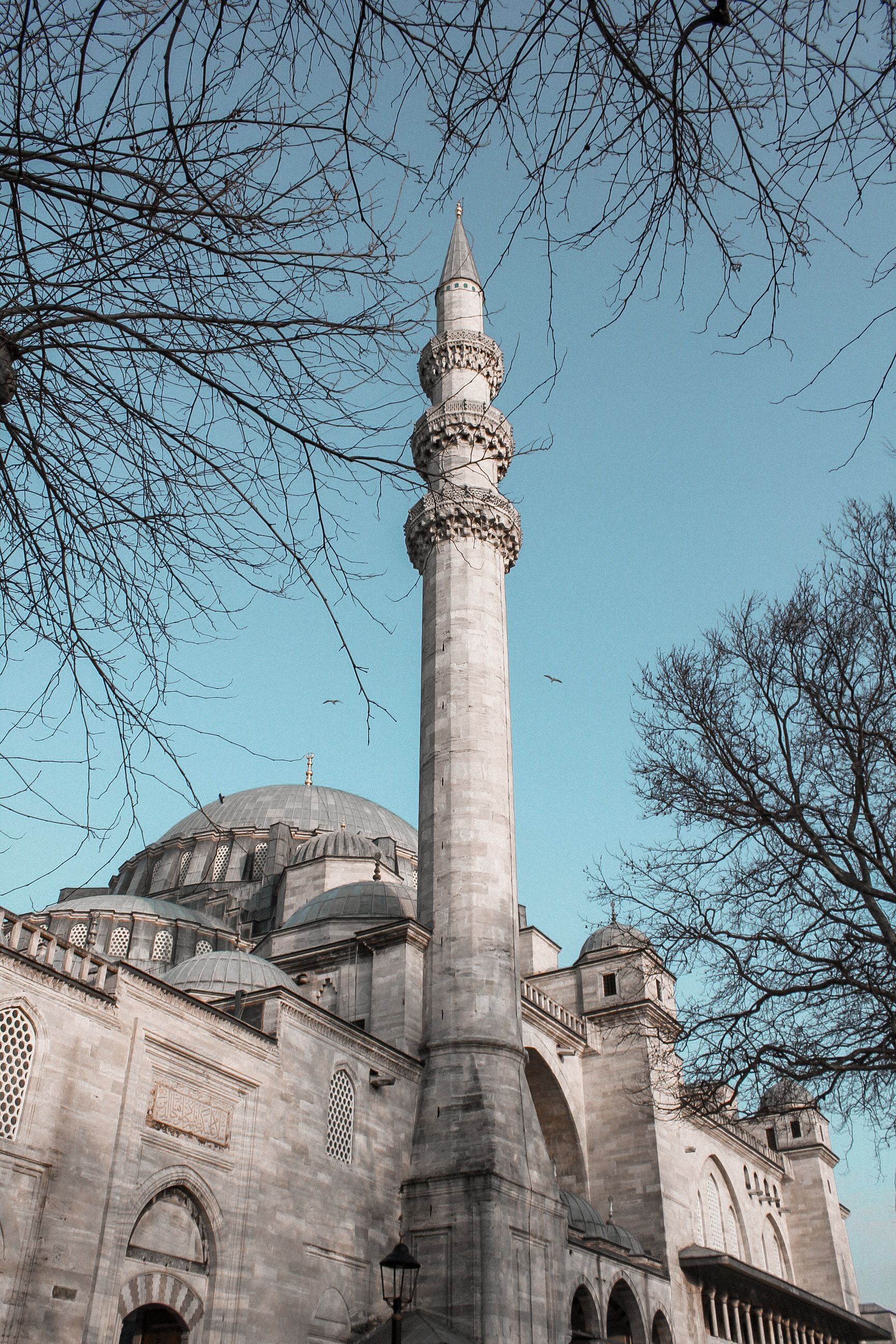 Minaret Building on Sky Background · Free Stock Photo