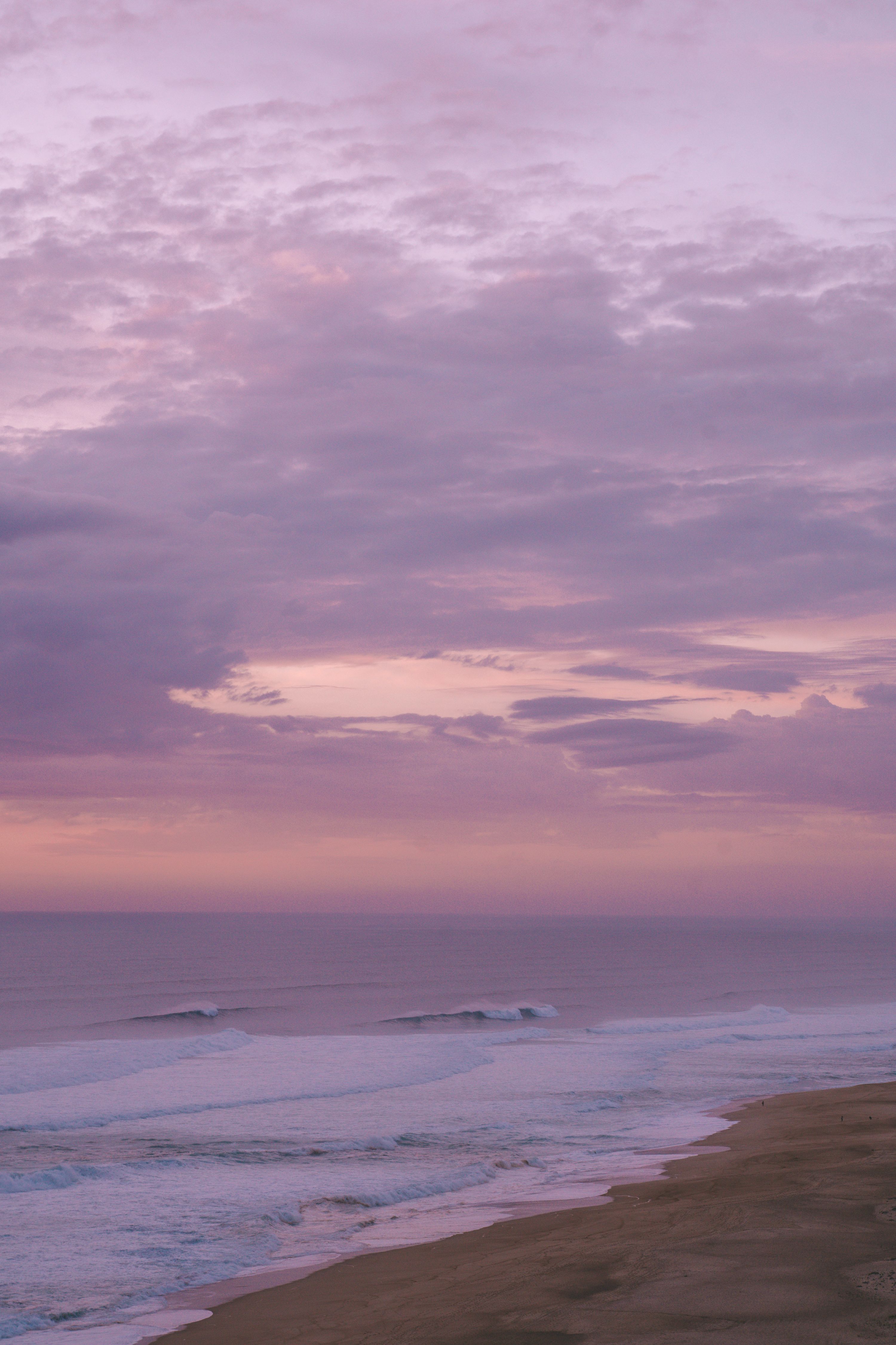Ocean View Under Pink Sky · Free Stock Photo