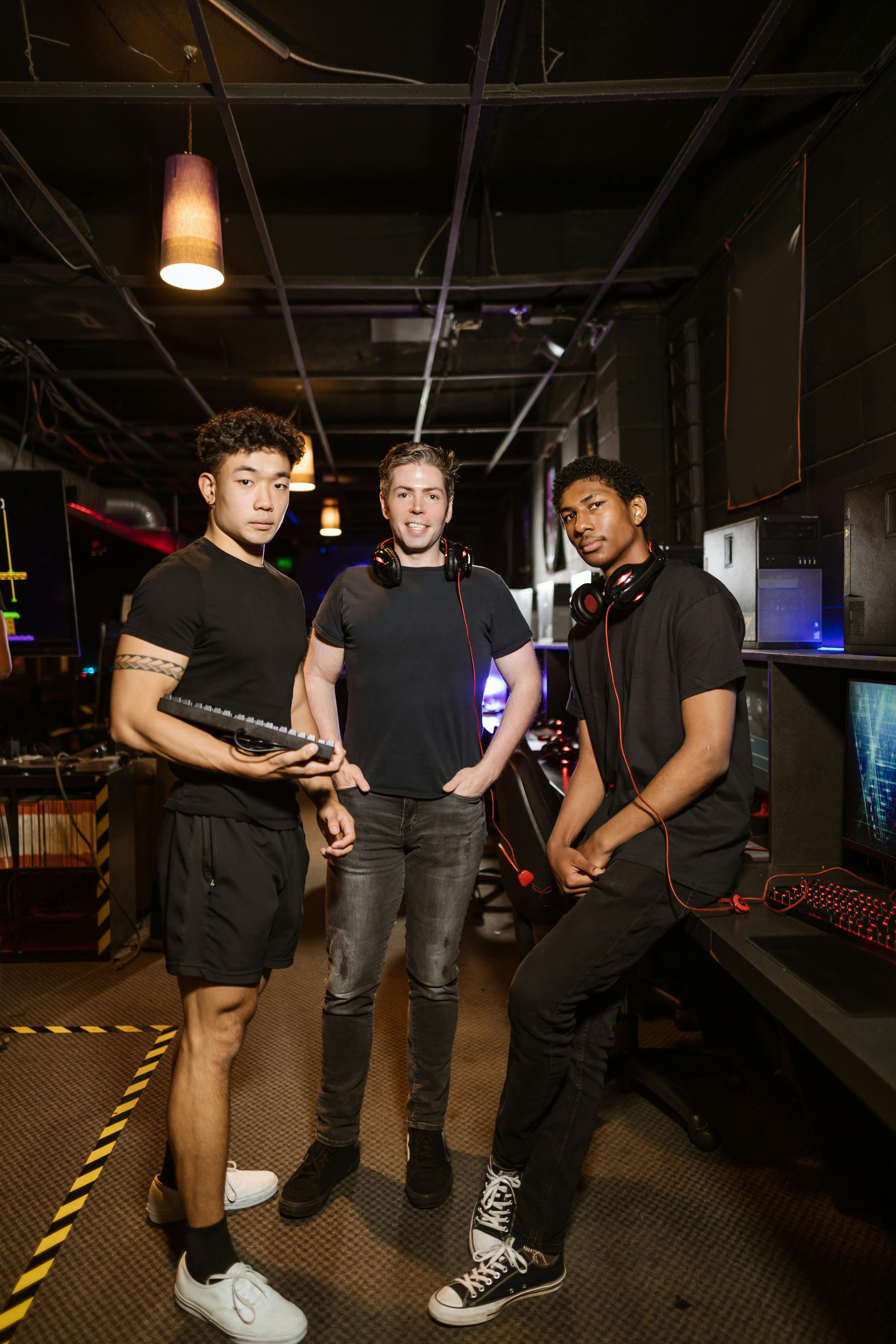 Three Men Looking at the Camera · Free Stock Photo
