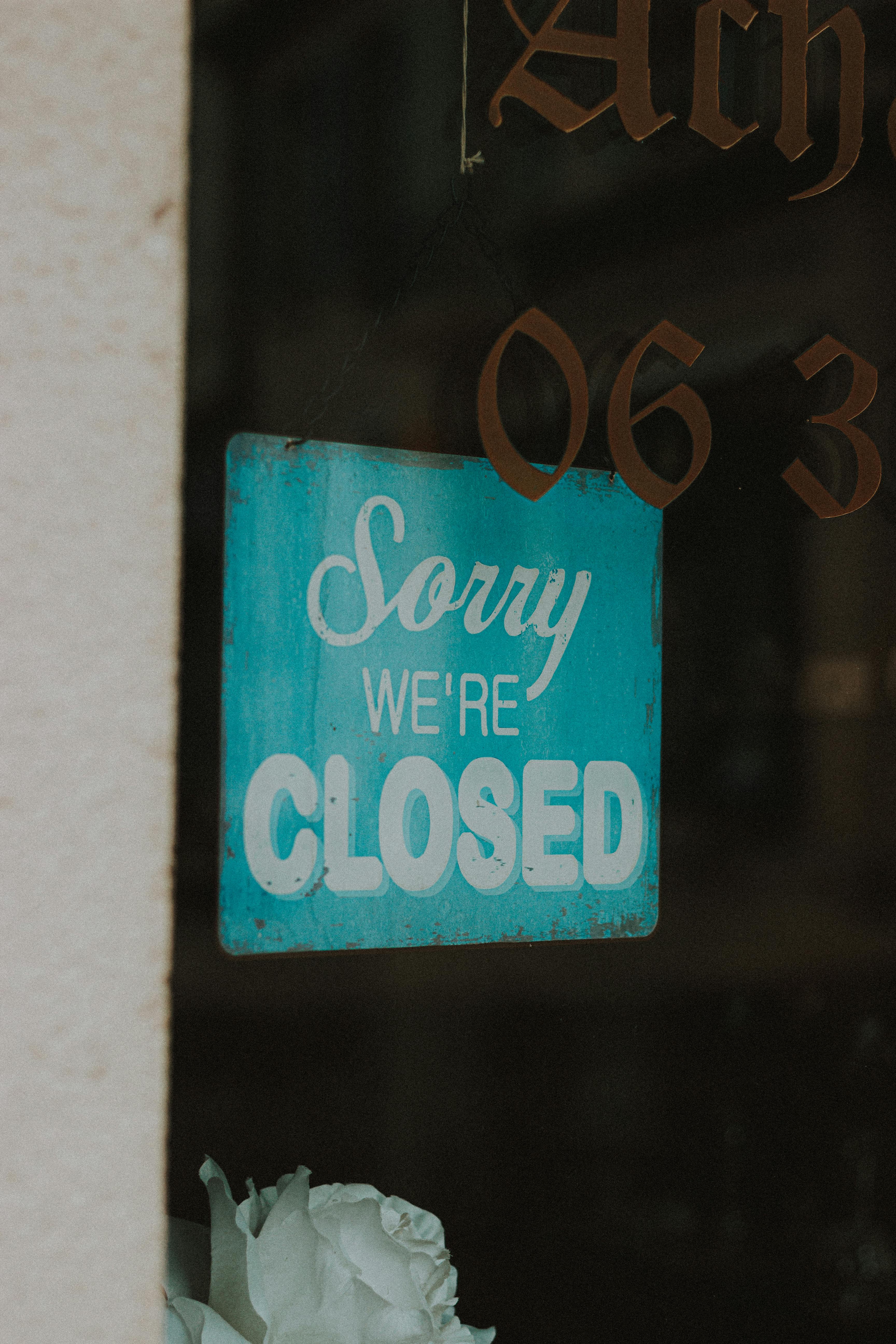 Blue and White Text Sign · Free Stock Photo