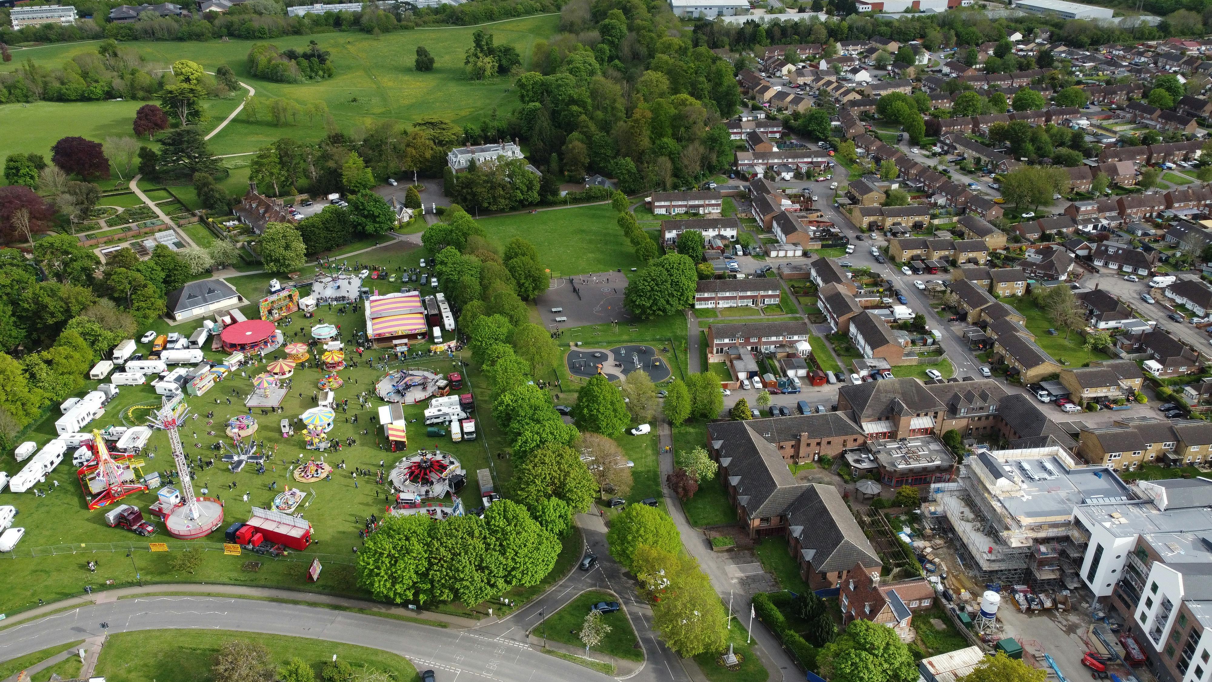 Aerial View of a Residential Housing Development · Free Stock Photo