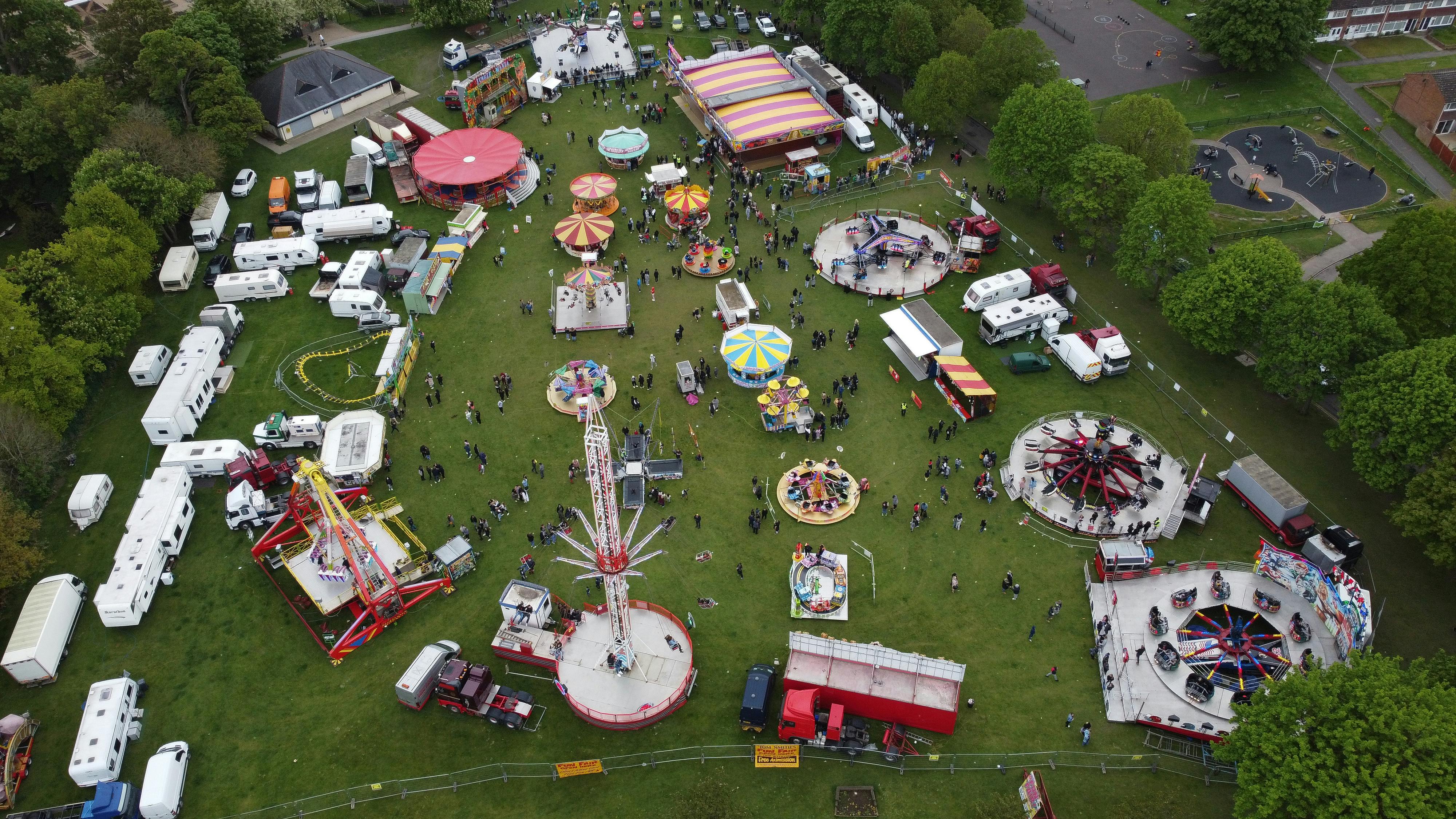Aerial View of a Carnival · Free Stock Photo