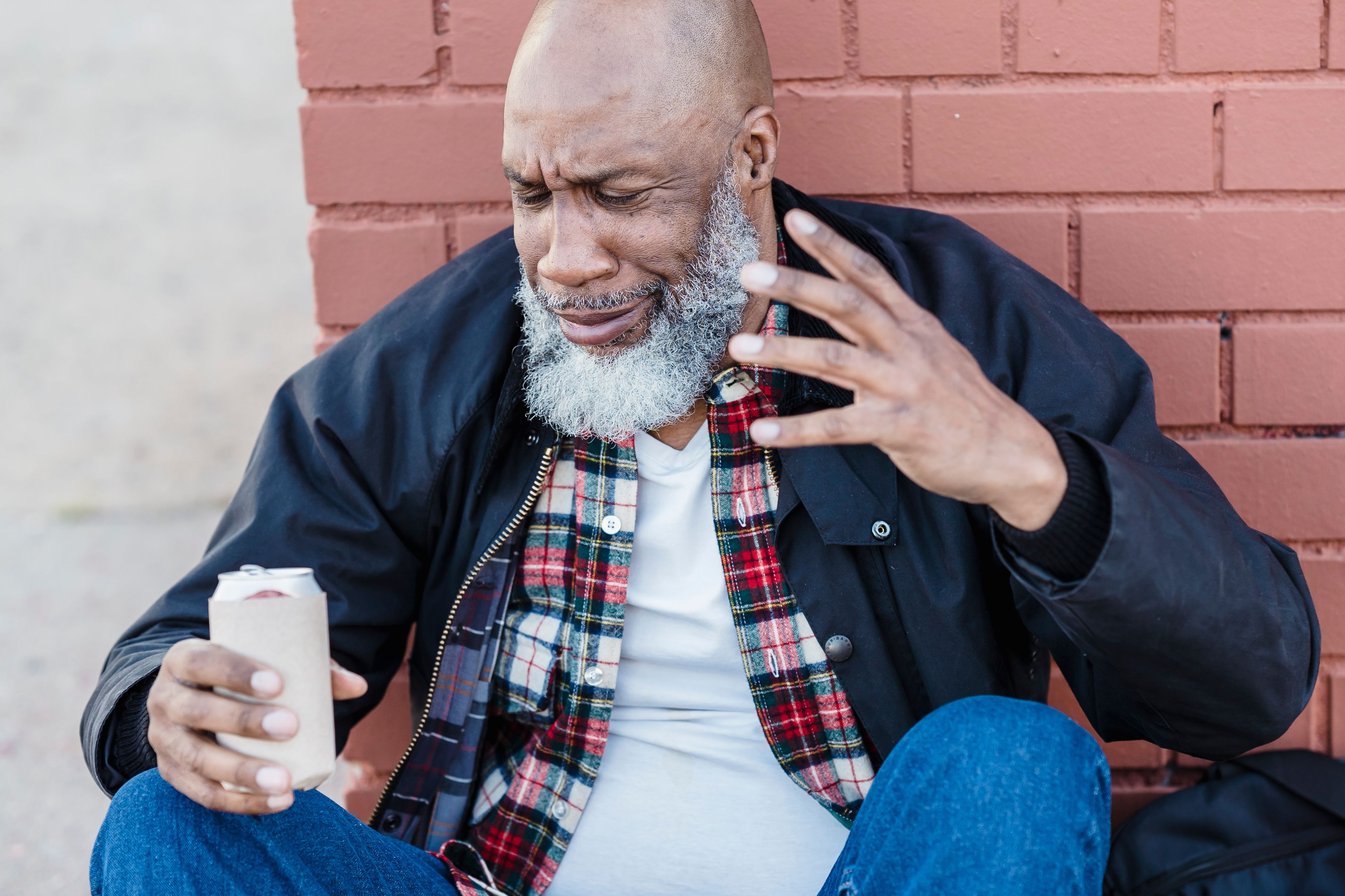 Unhappy Old Man Thinking · Free Stock Photo