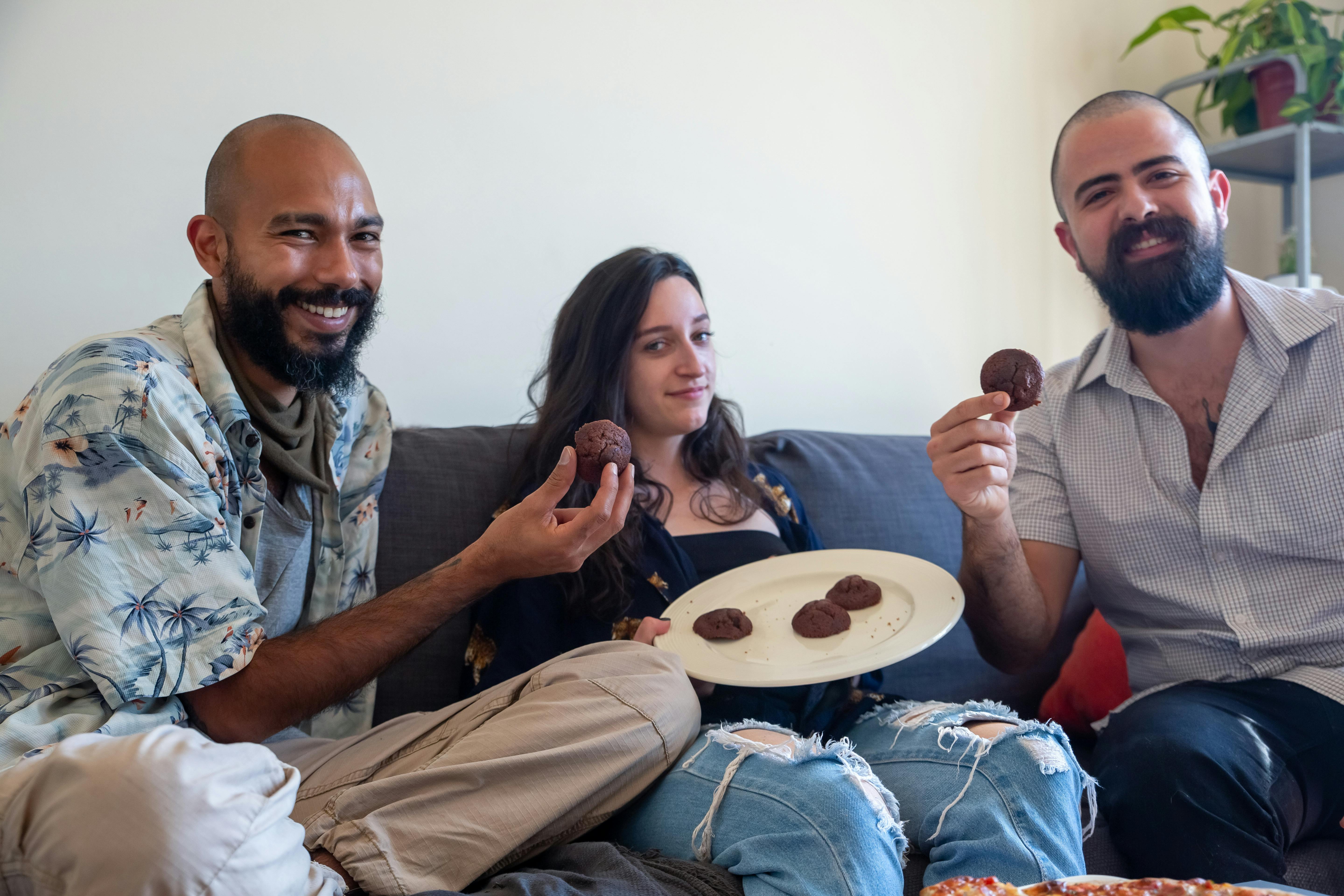 A Group of Friends Smoking Brownies Cookies · Free Stock Photo