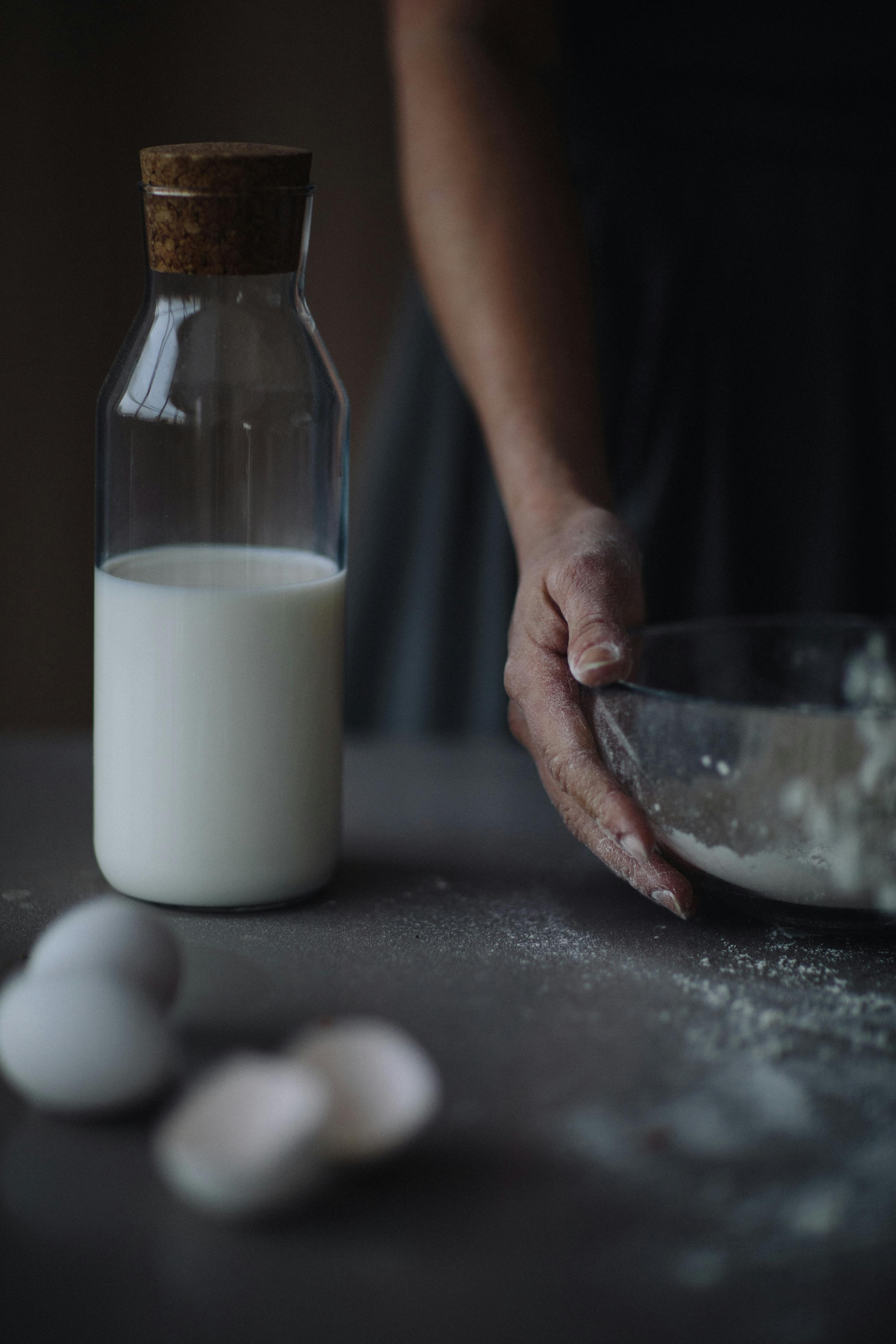 Baking Ingredients in Containers on a Table · Free Stock Photo