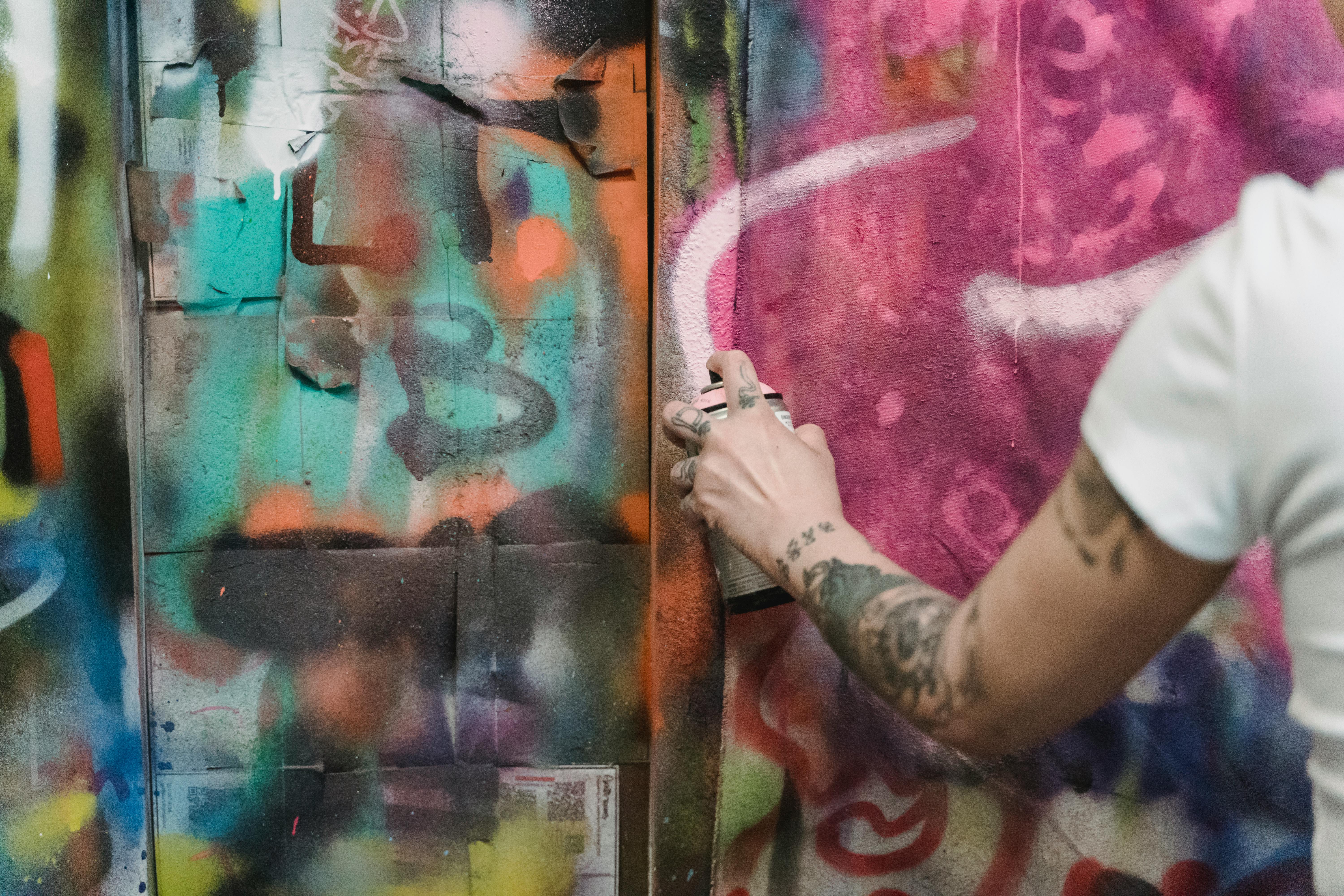 Close up of Making Graffiti · Free Stock Photo
