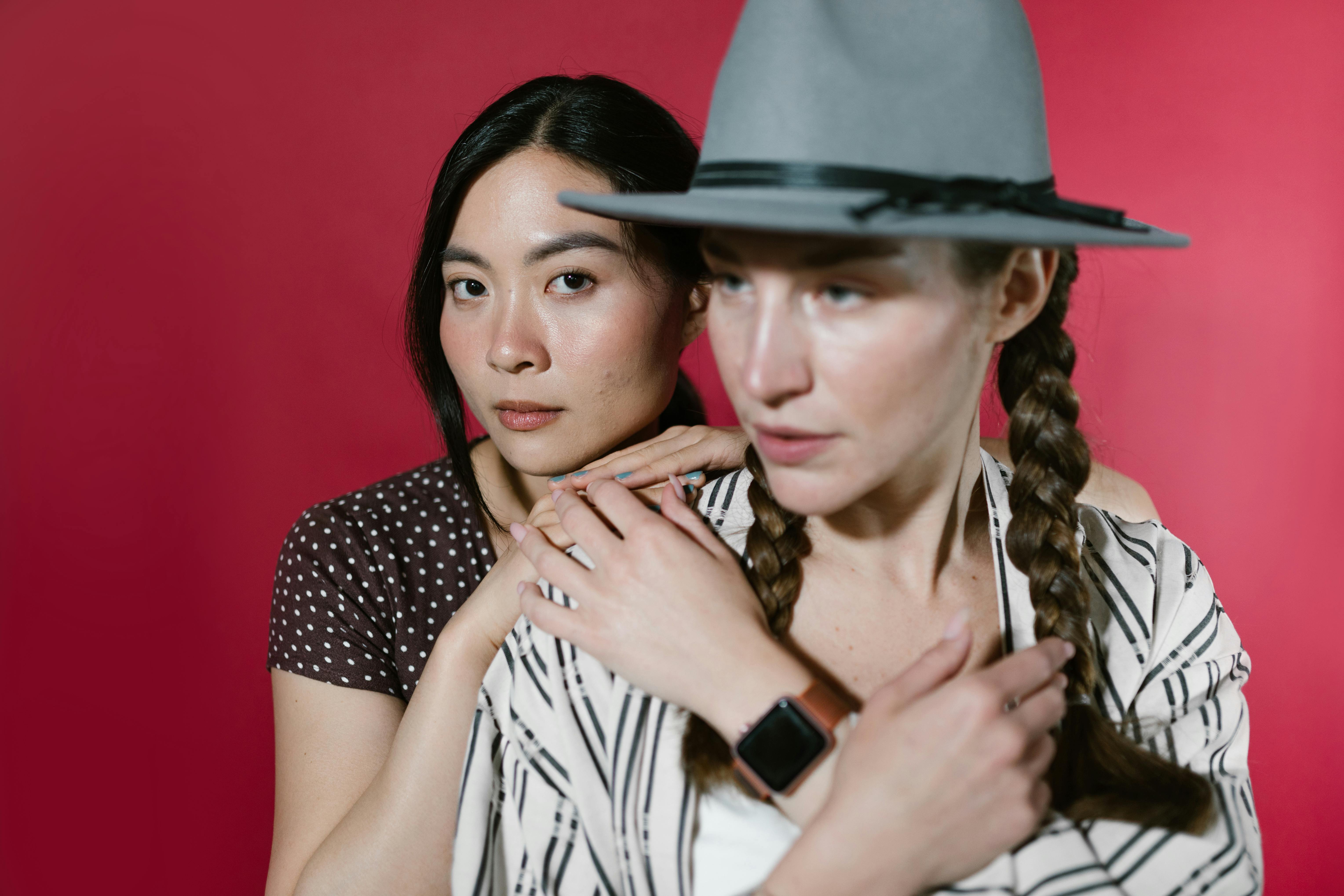 A Two Women Posing Together · Free Stock Photo