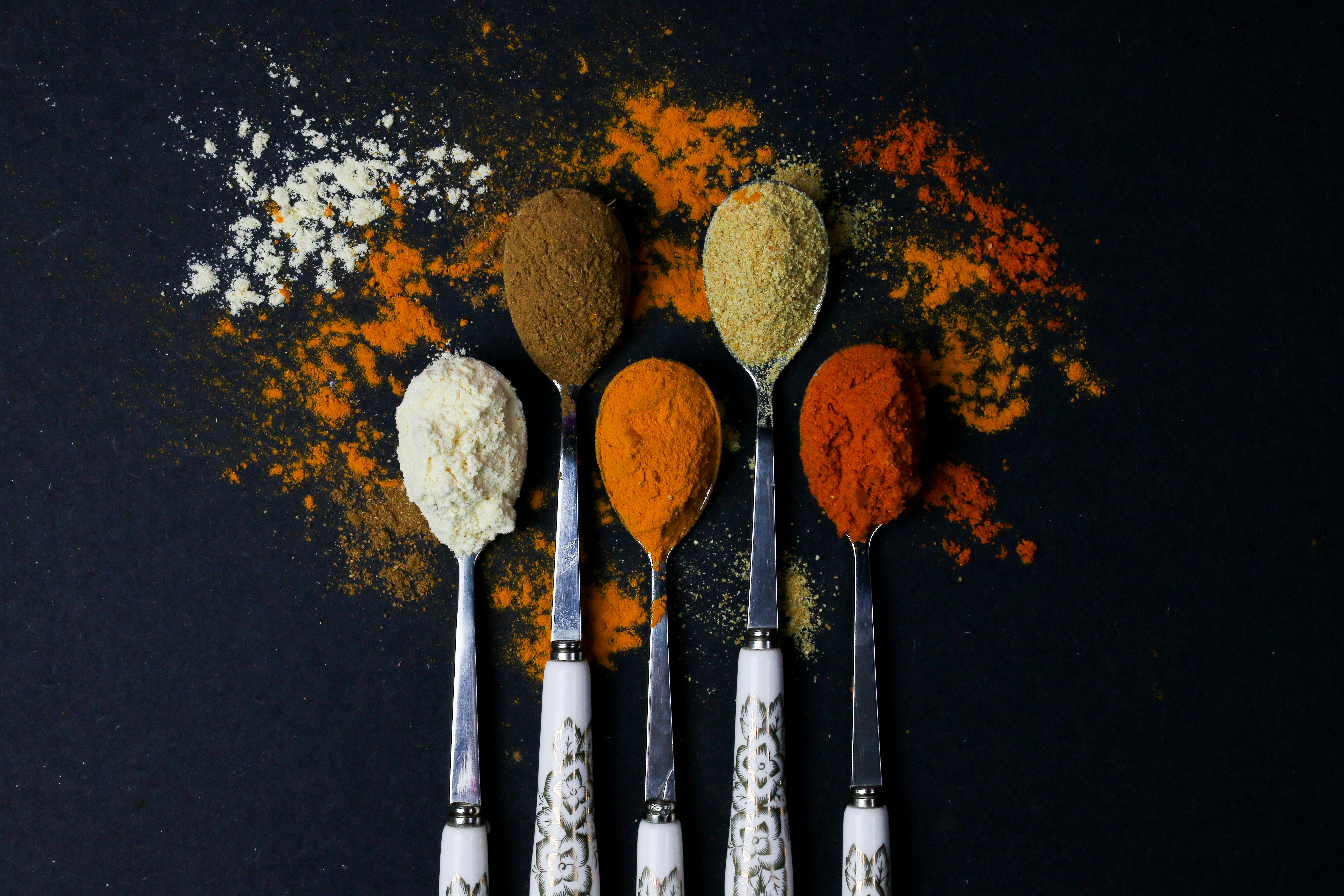 Close-Up Shot of Turmeric Powder · Free Stock Photo