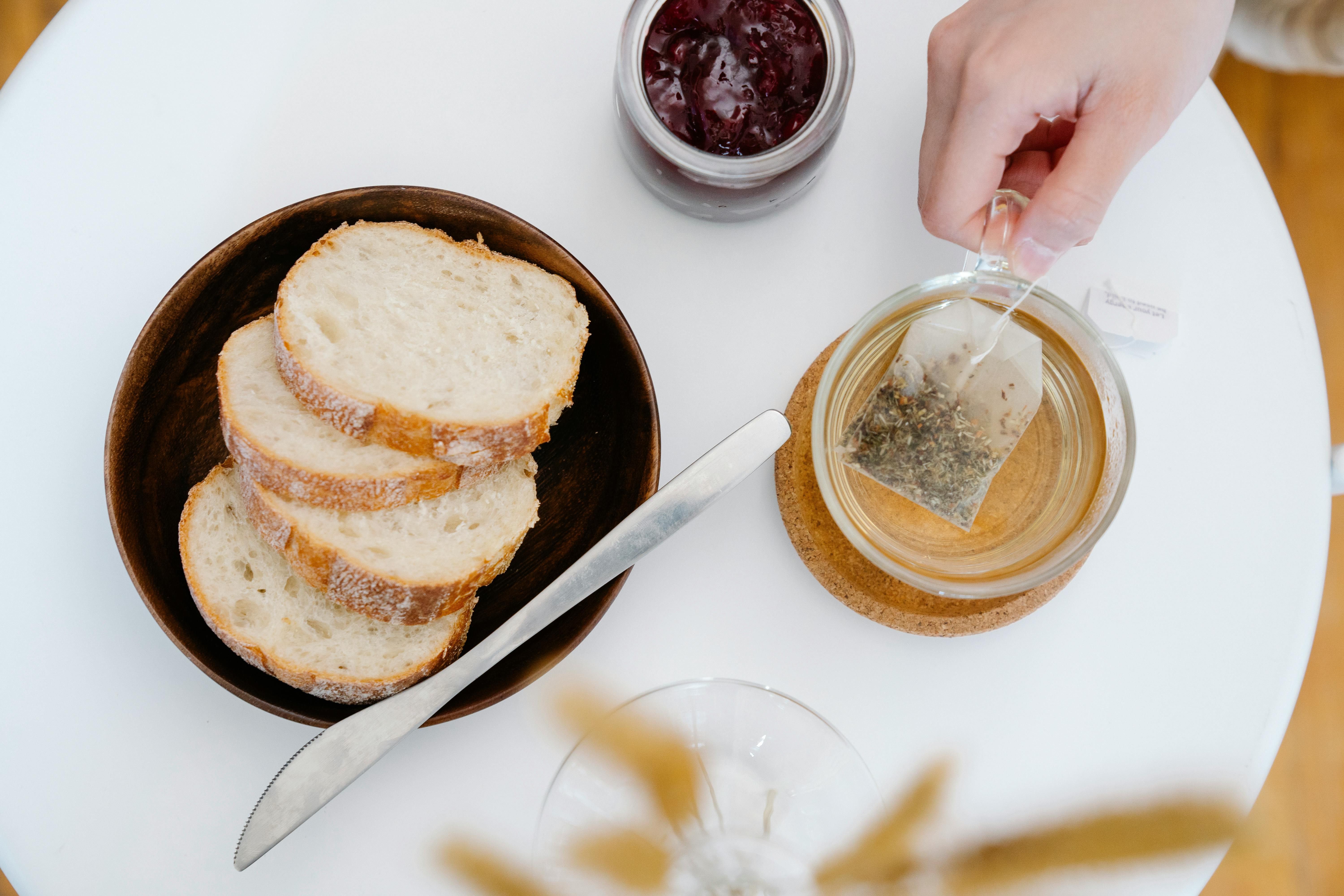 Bread and Tea · Free Stock Photo