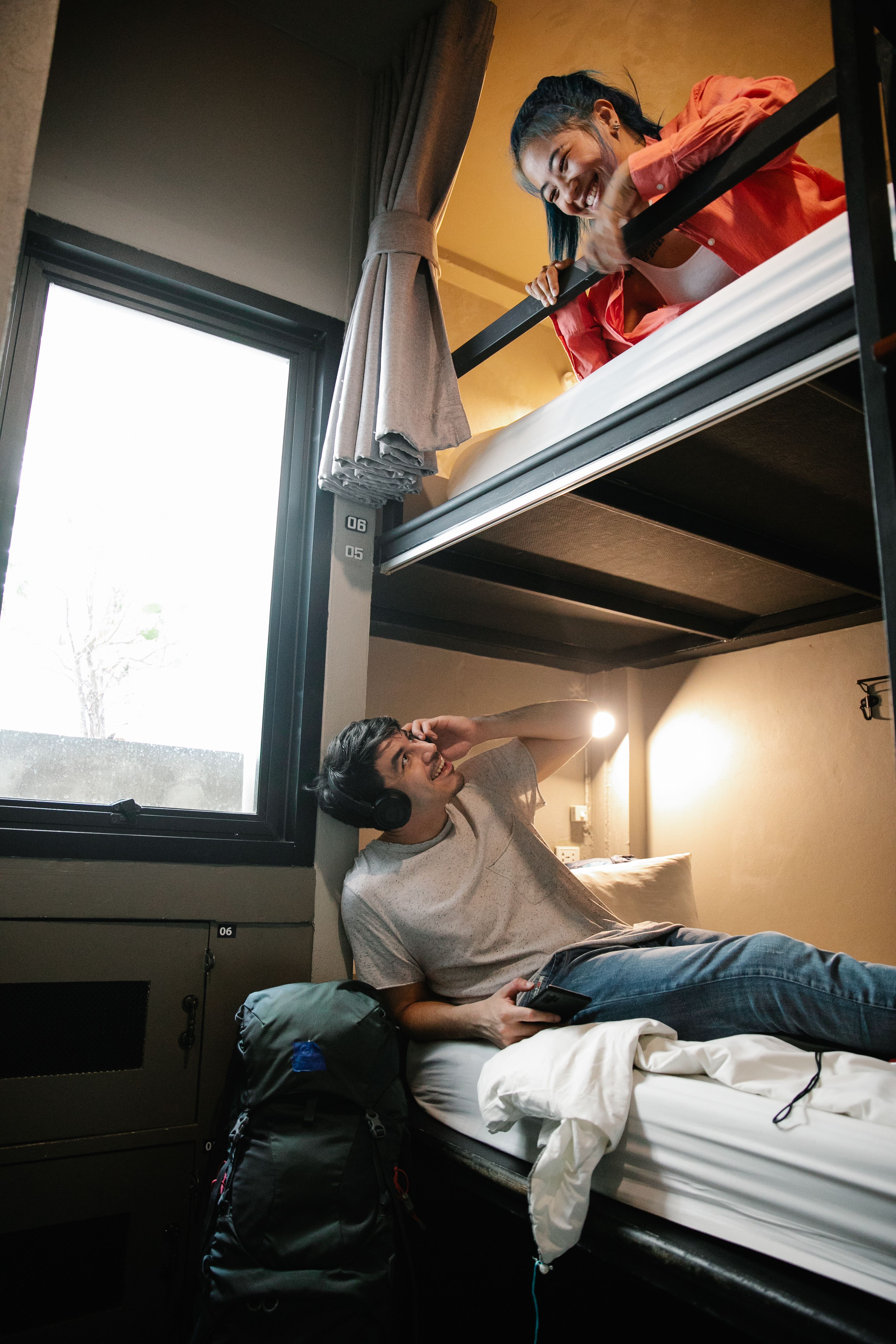 Man and Woman Inside a Bedroom · Free Stock Photo