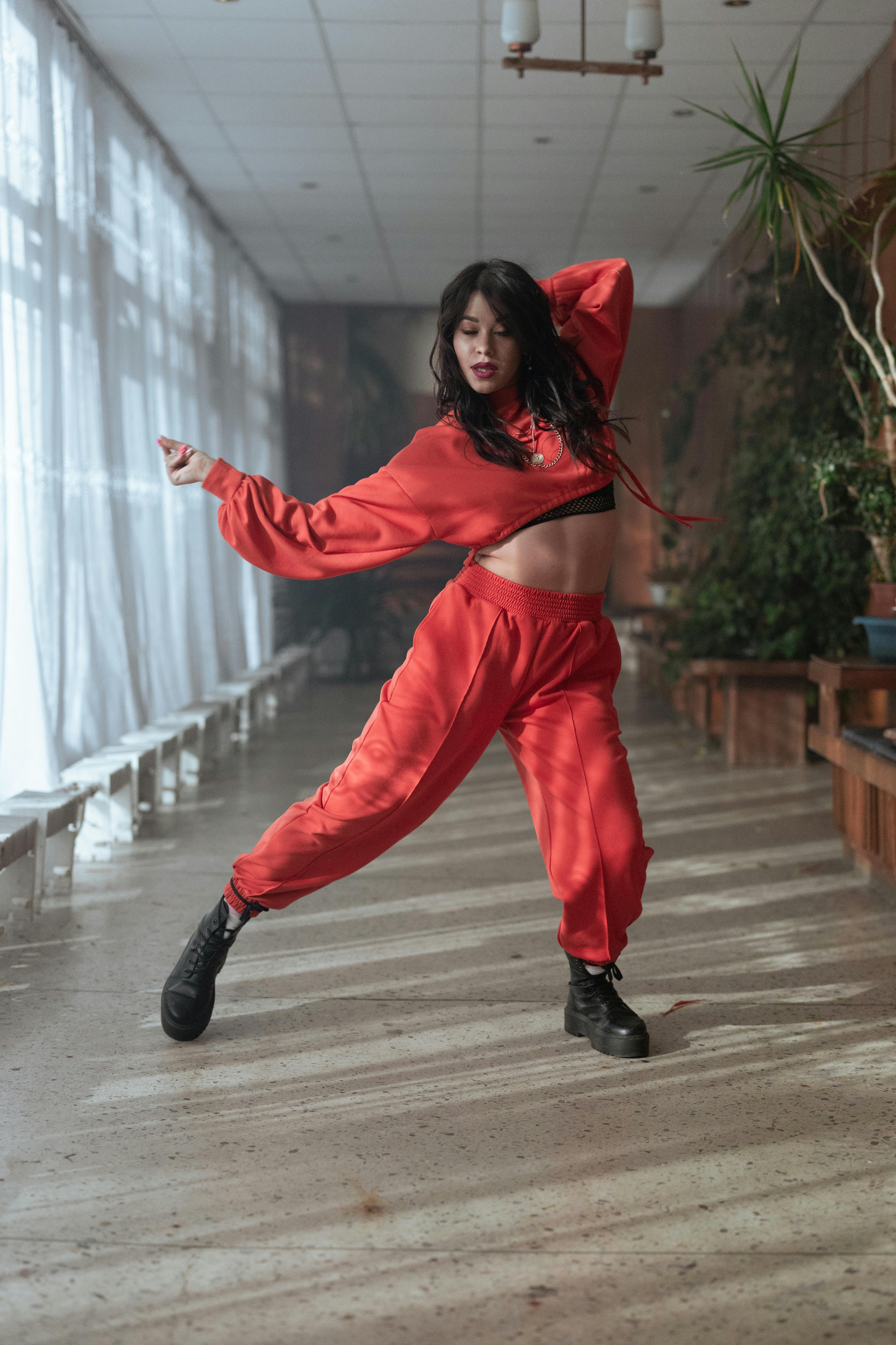 Woman in Red Clothing · Free Stock Photo