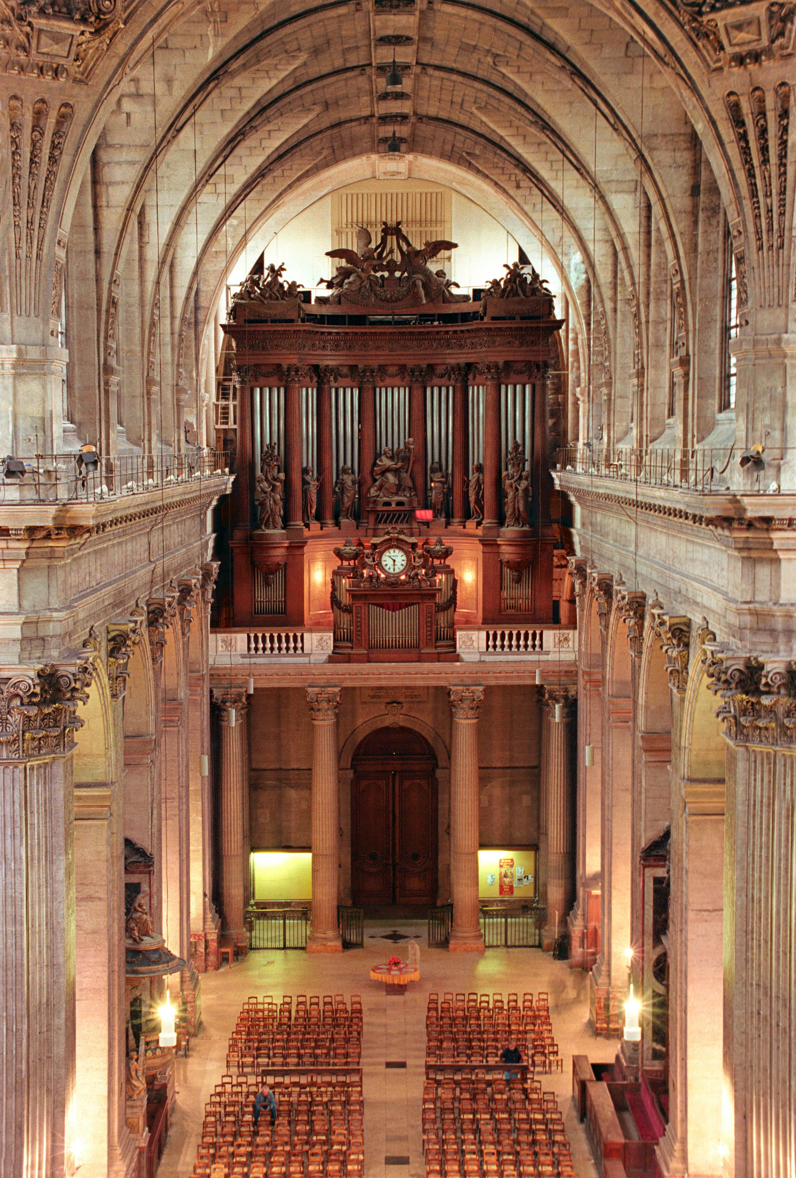 The Interior of the Saint-Sulpice, Paris · Free Stock Photo