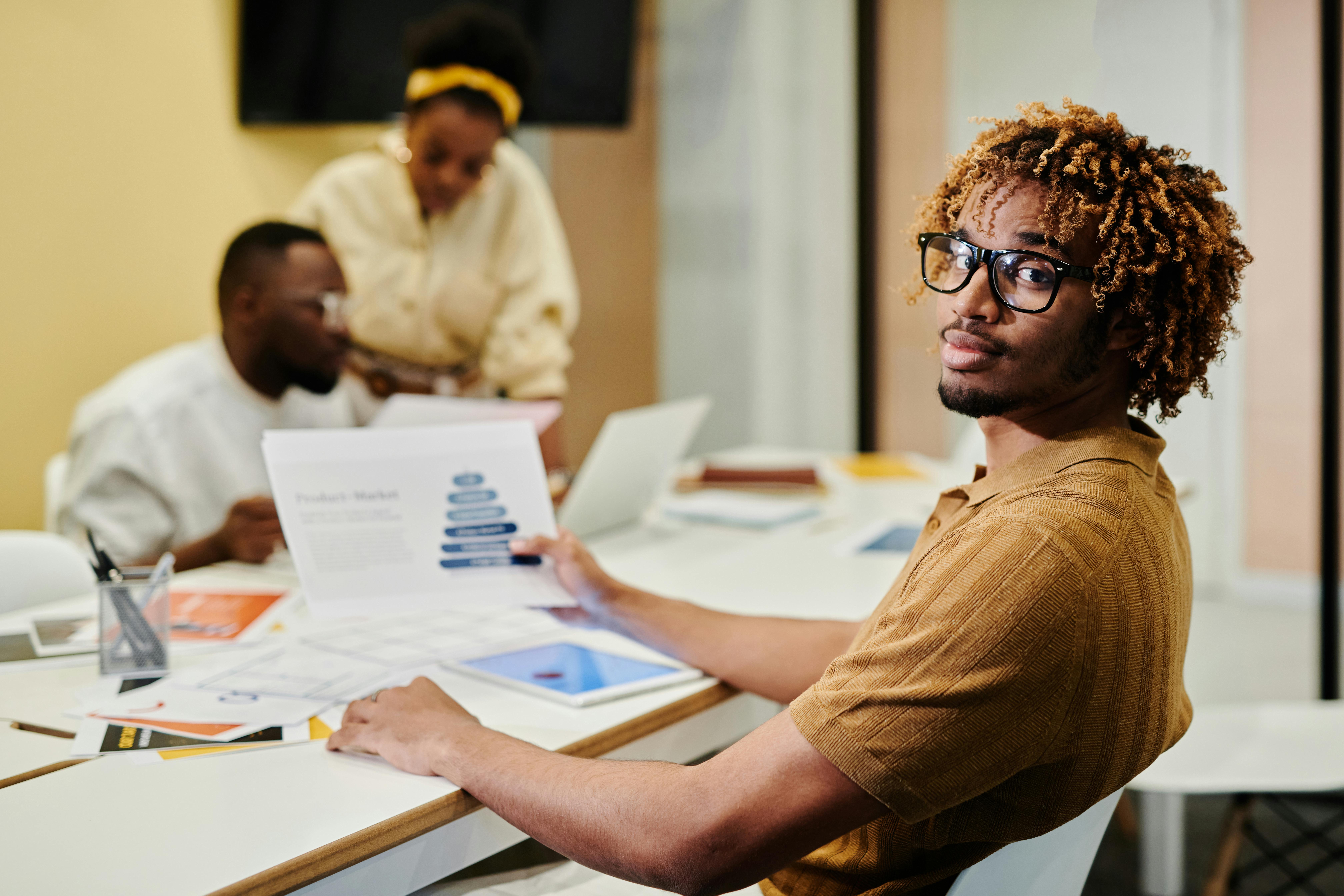 A Man Working Inside an Office · Free Stock Photo