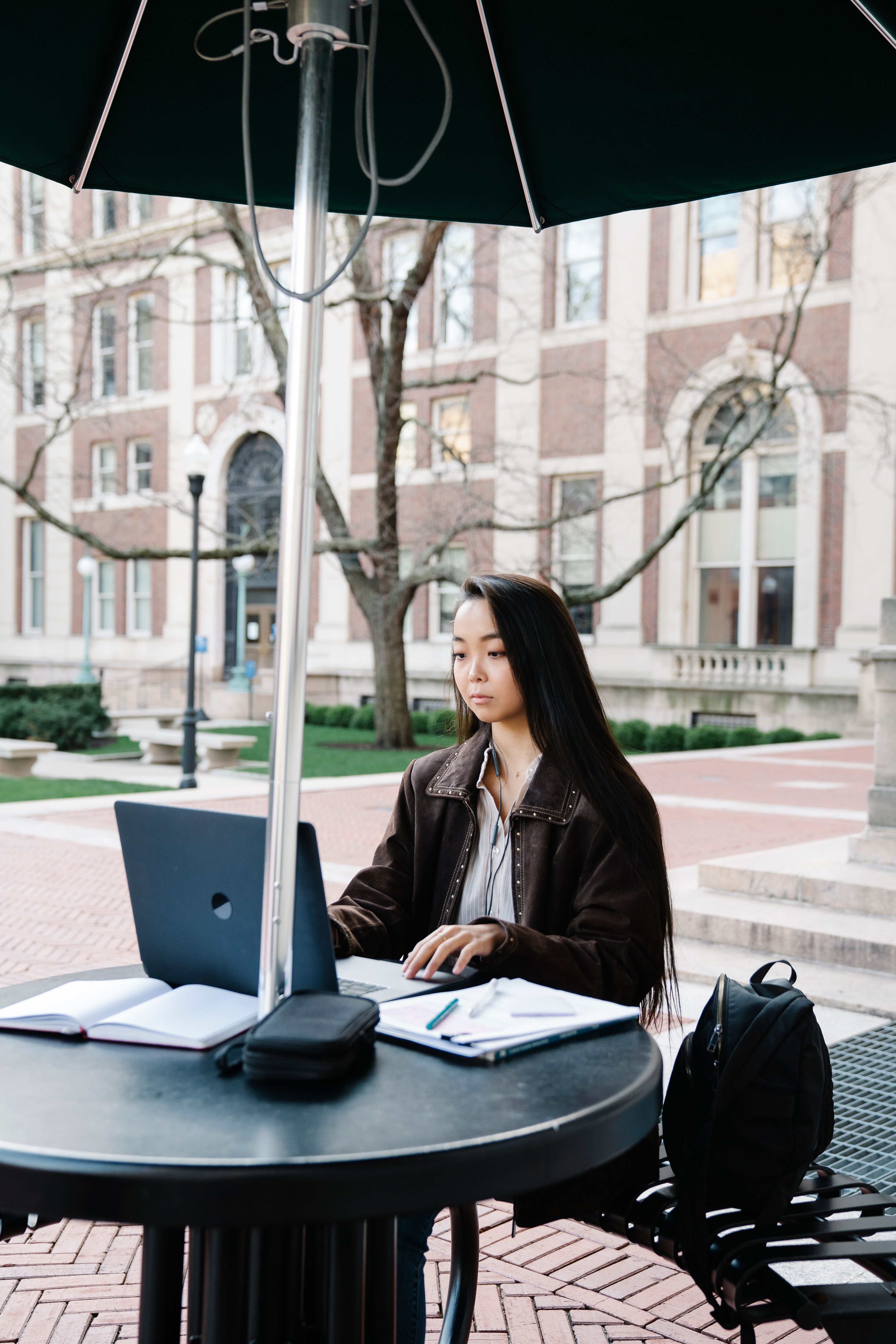 A Woman Using a Laptop · Free Stock Photo