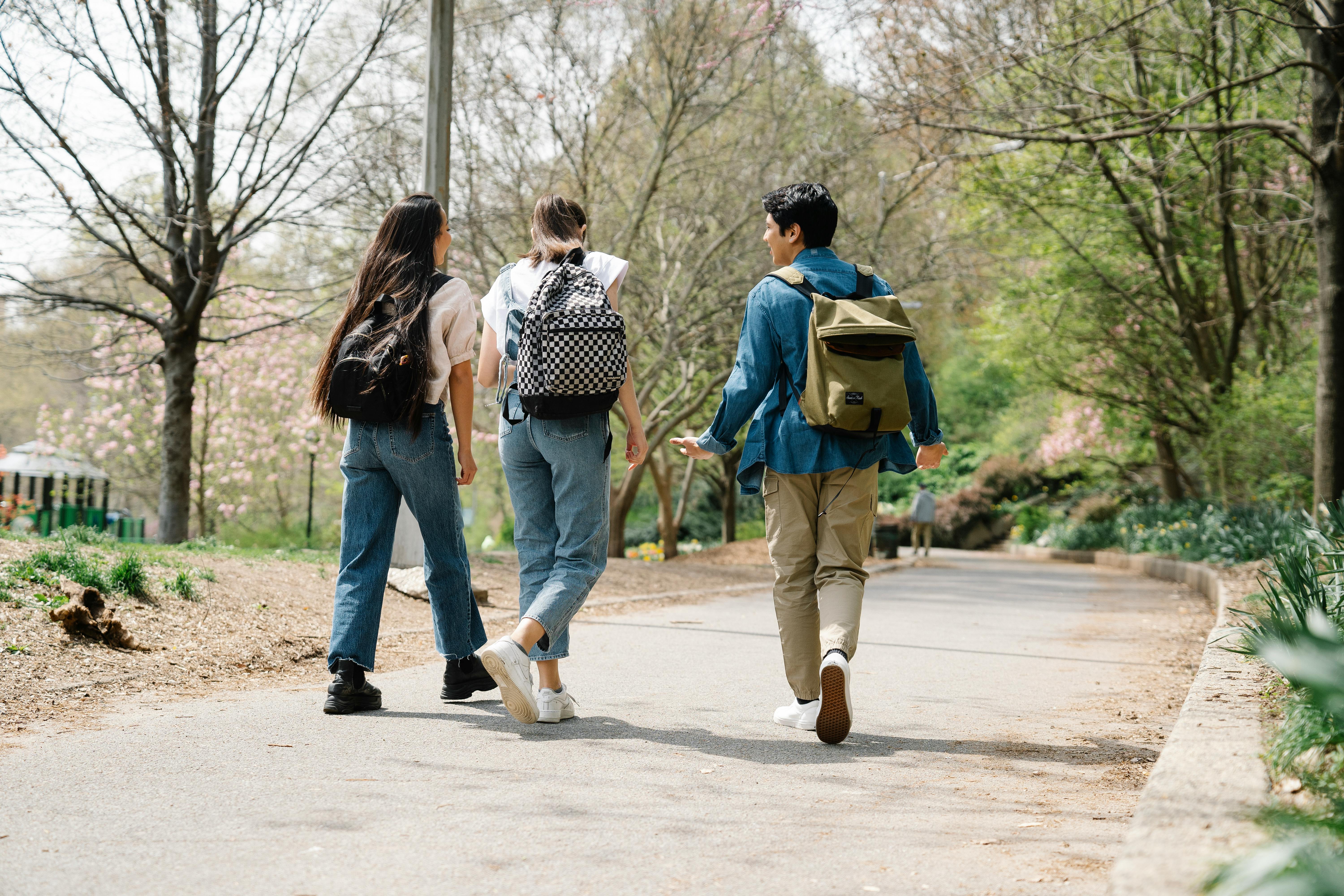 Students with Backpacks · Free Stock Photo