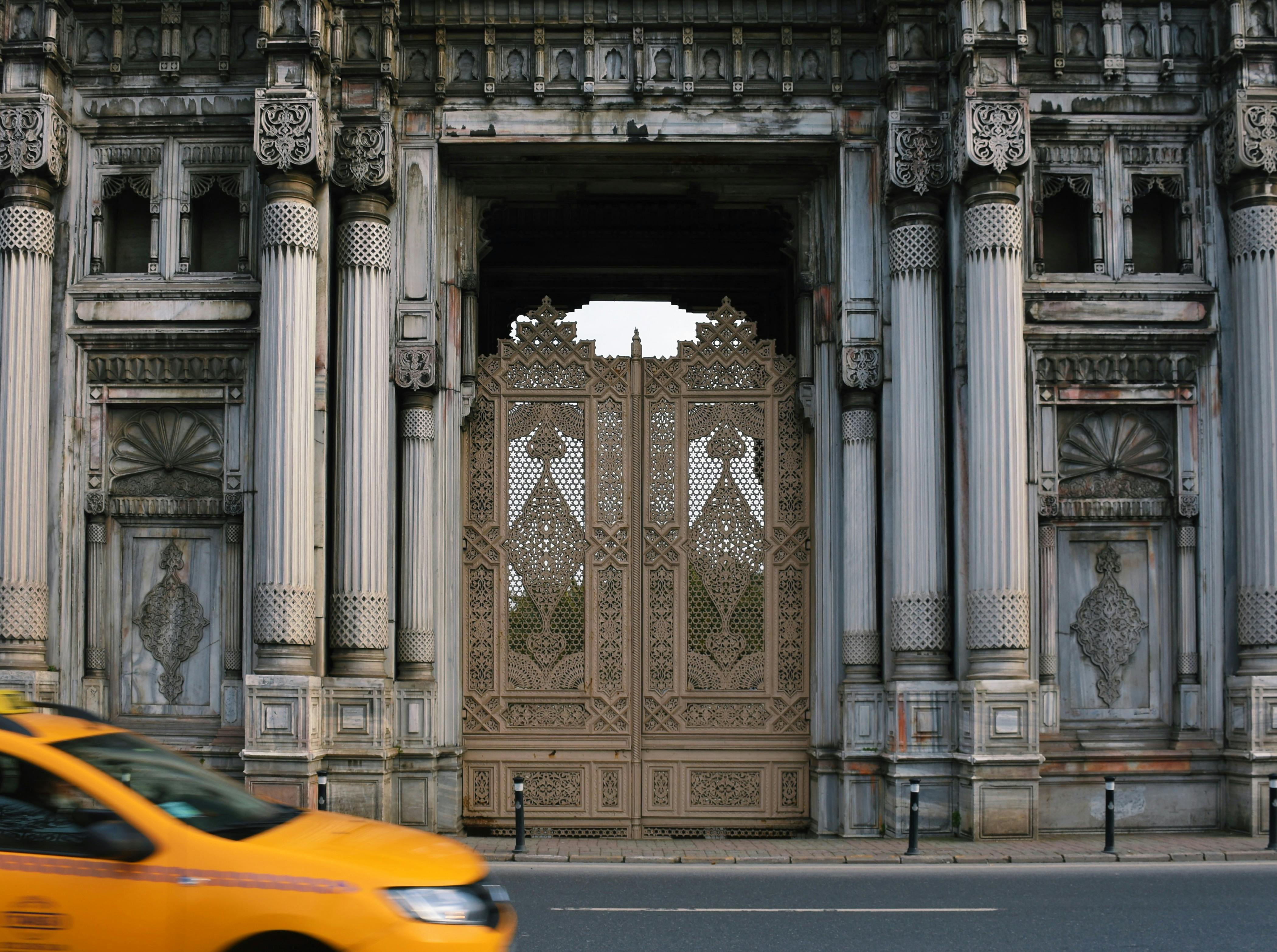 A Concrete Gate of a Building · Free Stock Photo