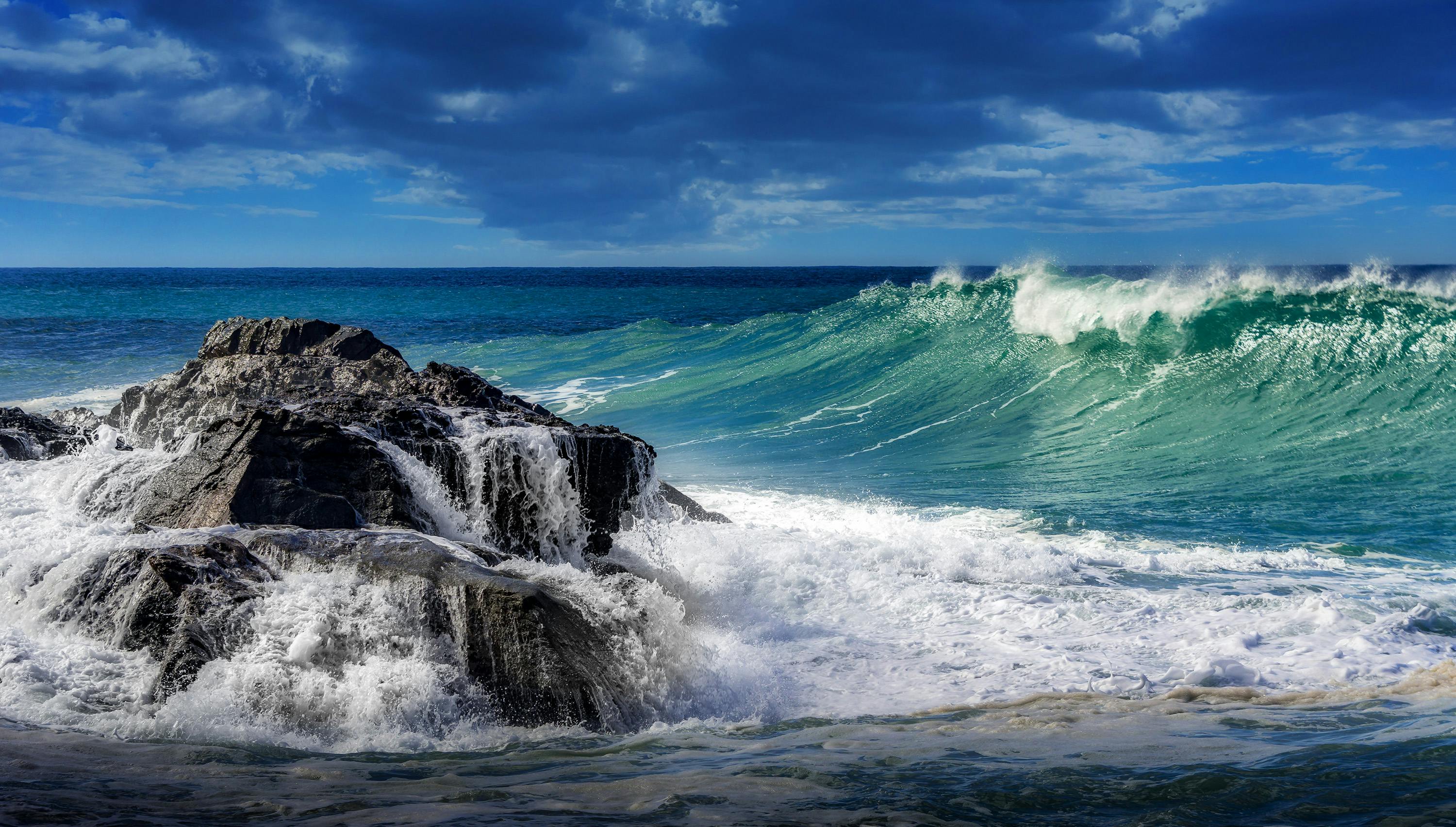 Sea Waves Crashing On Rocks · Free Stock Photo