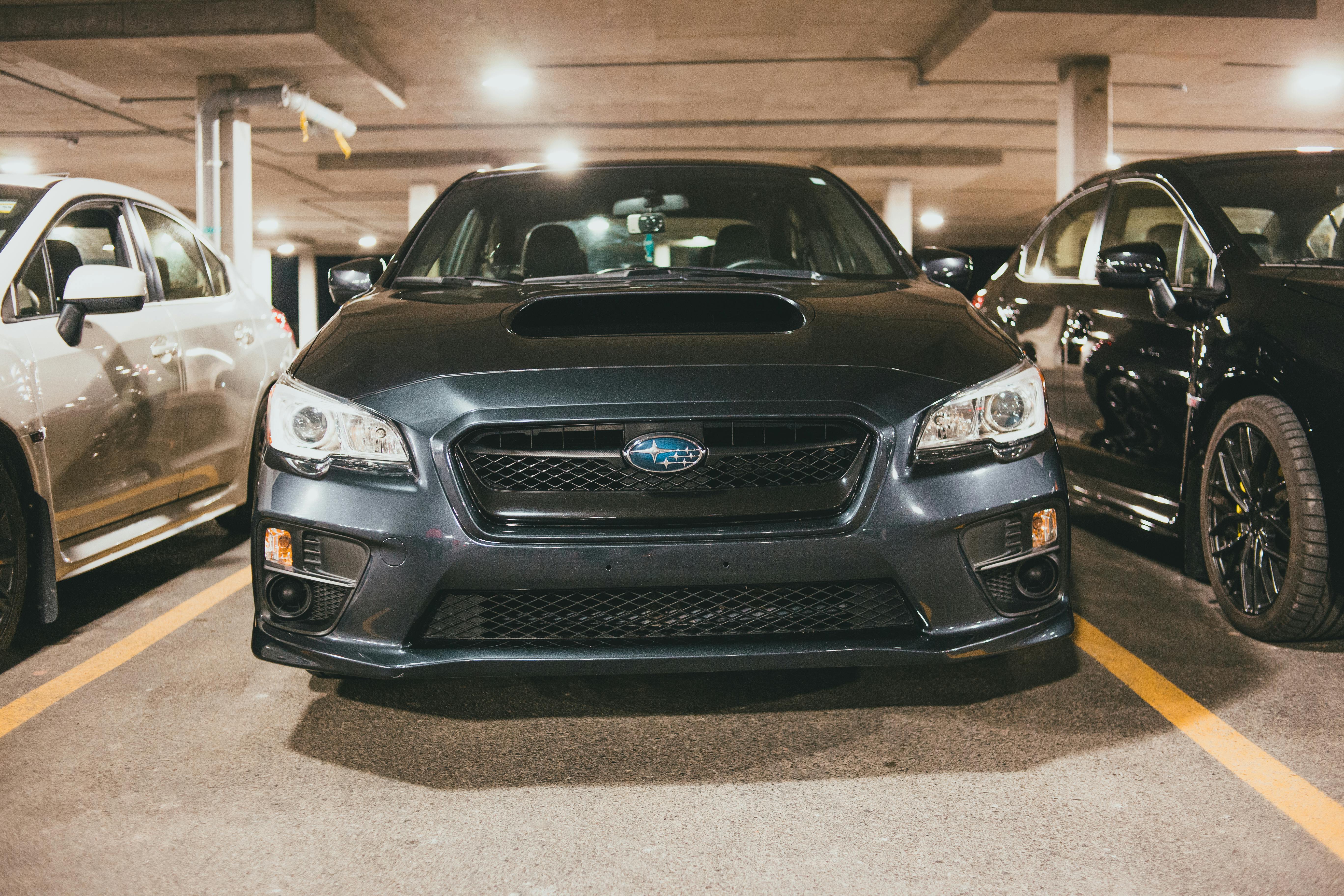Black Subaru Car on Parking Area · Free Stock Photo