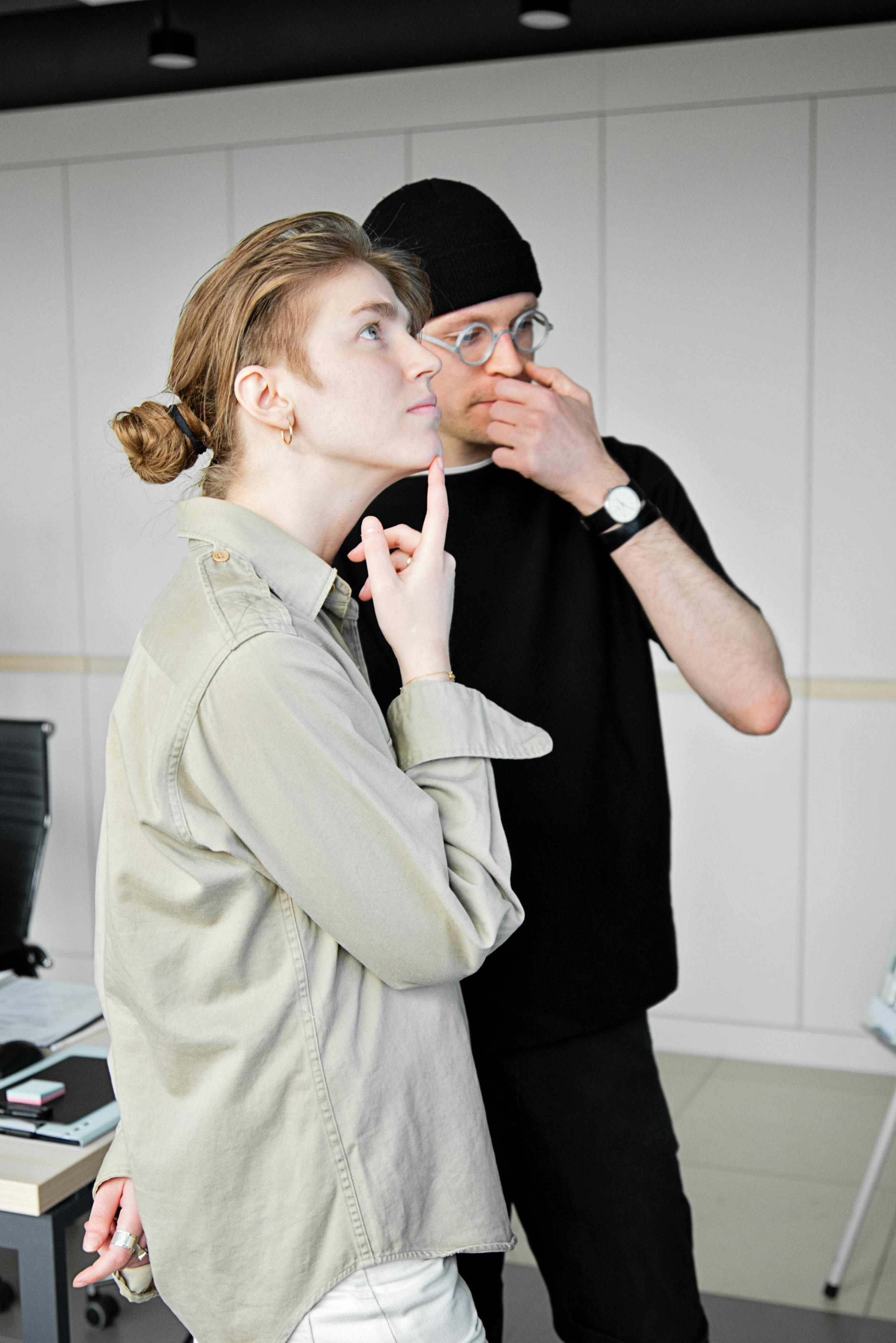 A Man Touching his Chin · Free Stock Photo