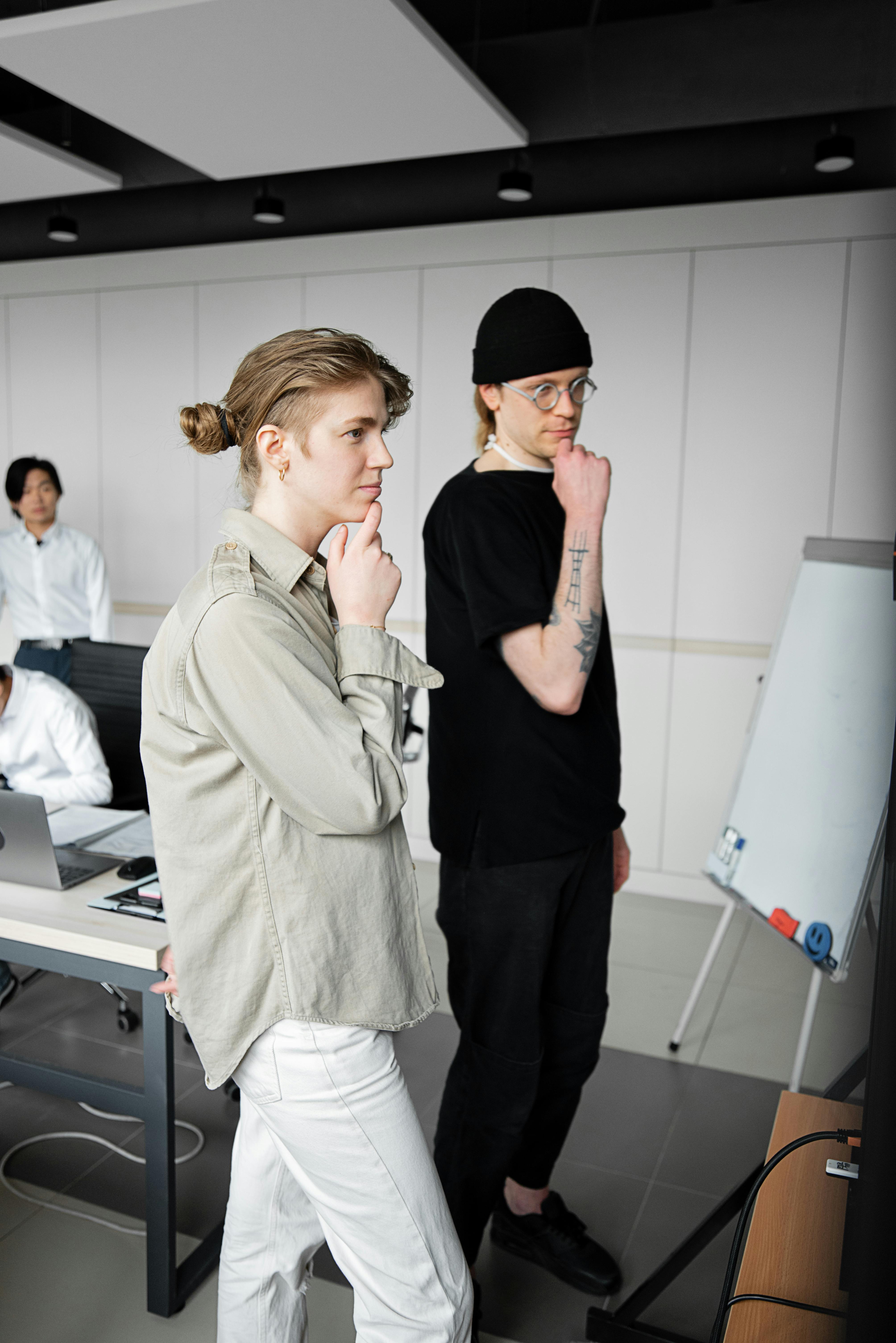 A Men Thinking Together · Free Stock Photo