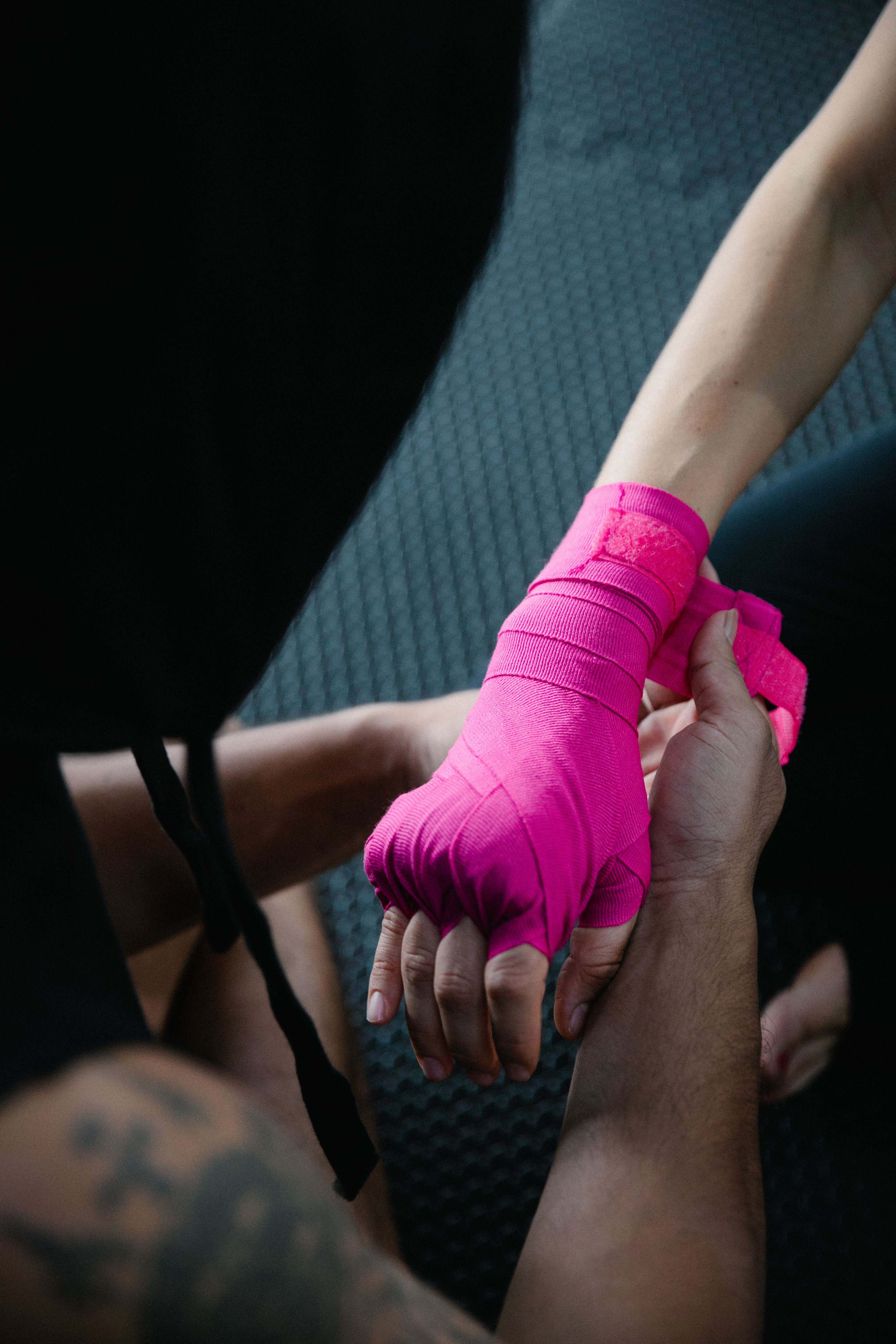 Person Wearing Pink Bandage · Free Stock Photo