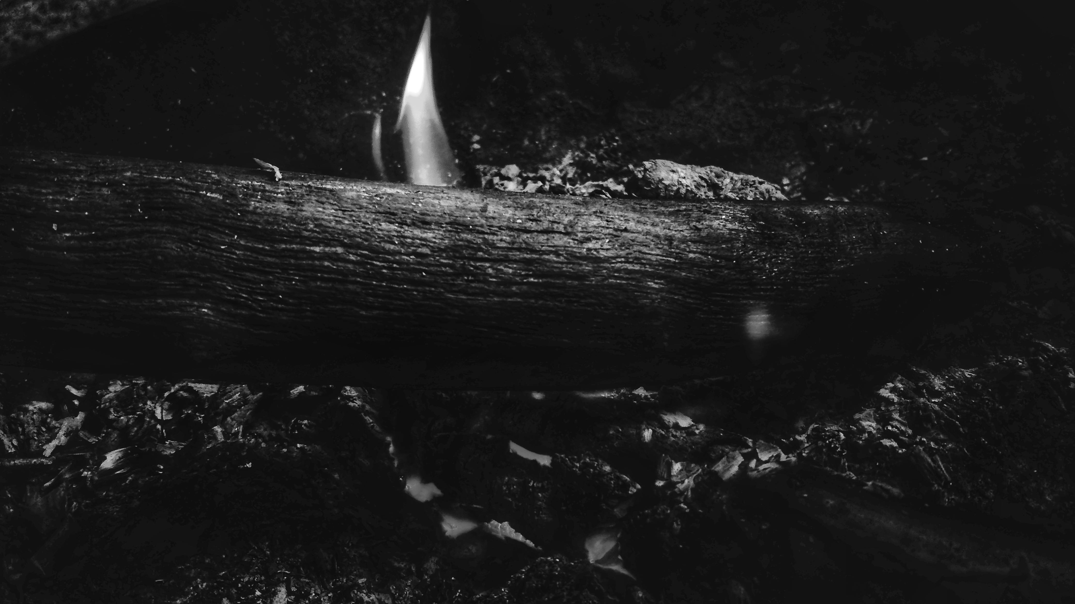 Free stock photo of black and white, black and-white, fire