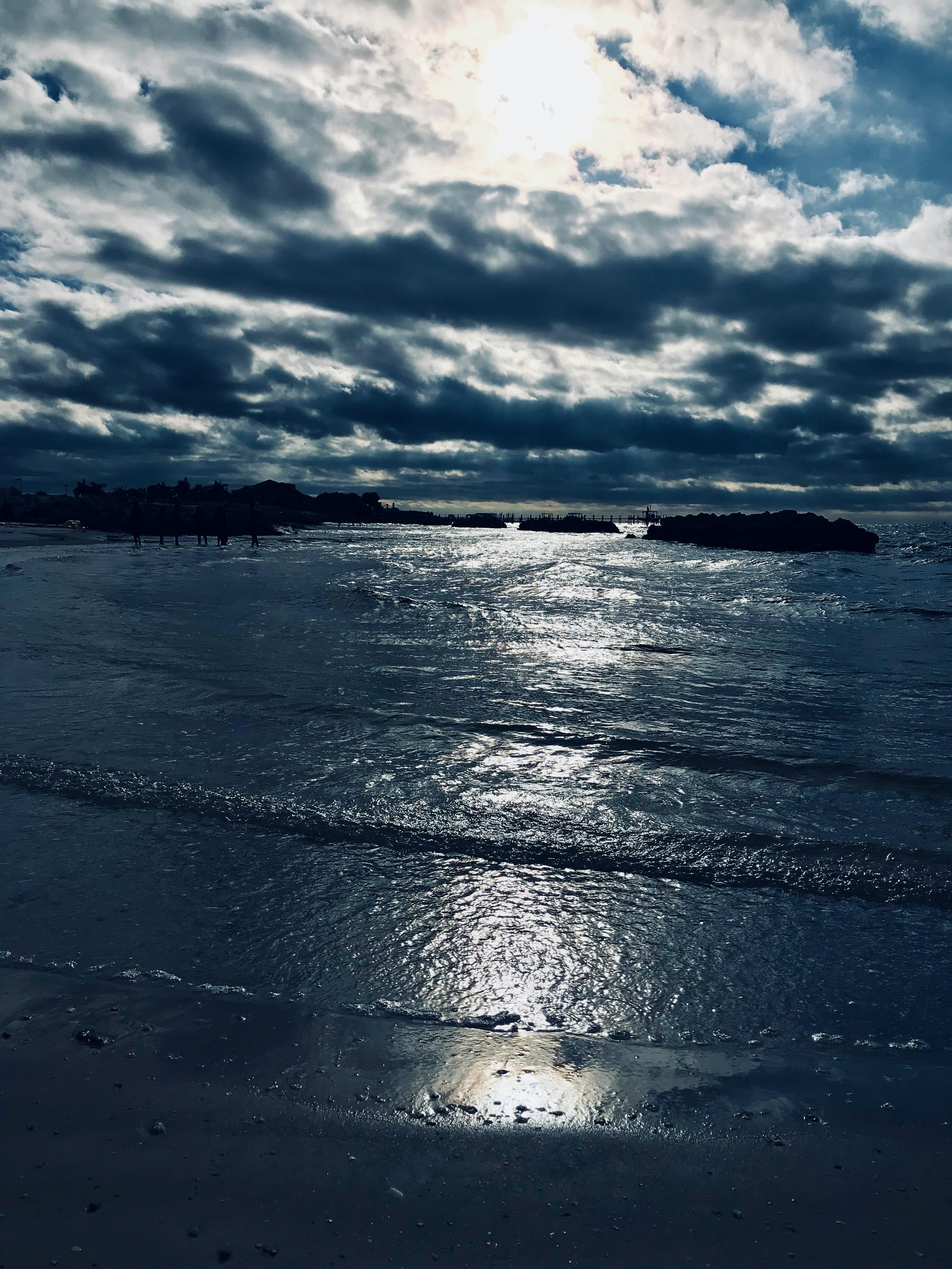 Free stock photo of beach, blue, gray