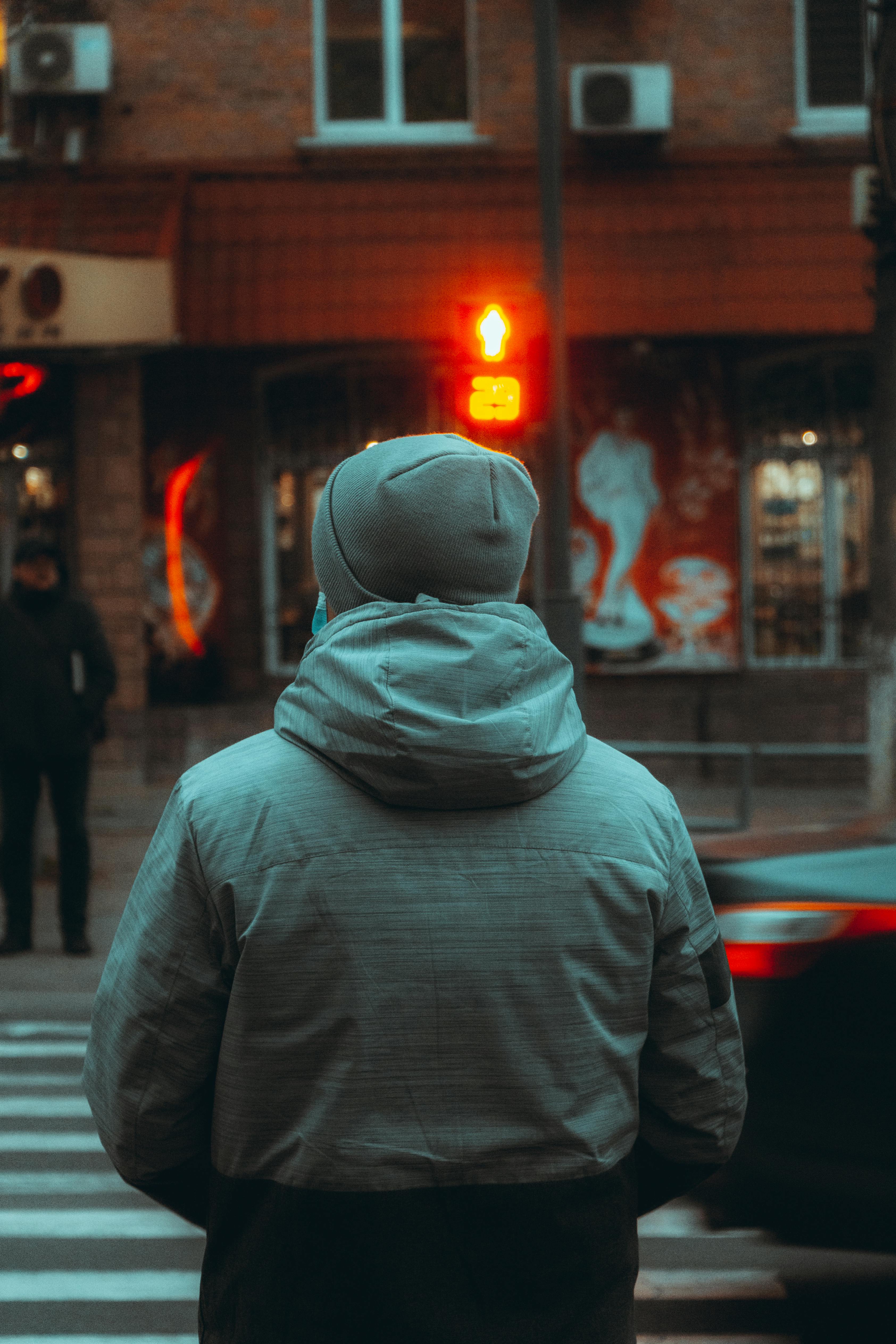 Man Standing Sideways Facing Right