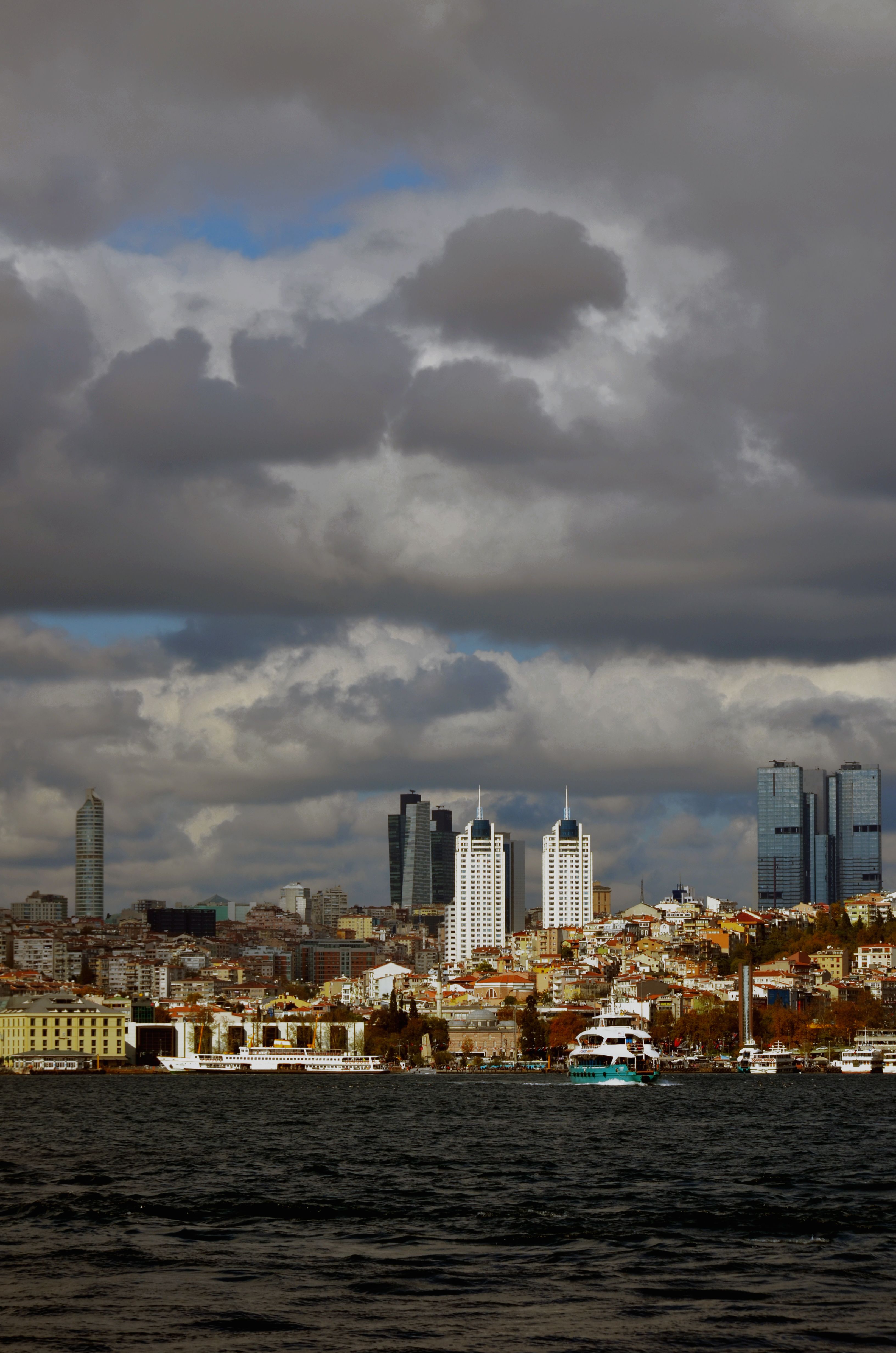 City Skyline Under Cloudy Sky · Free Stock Photo