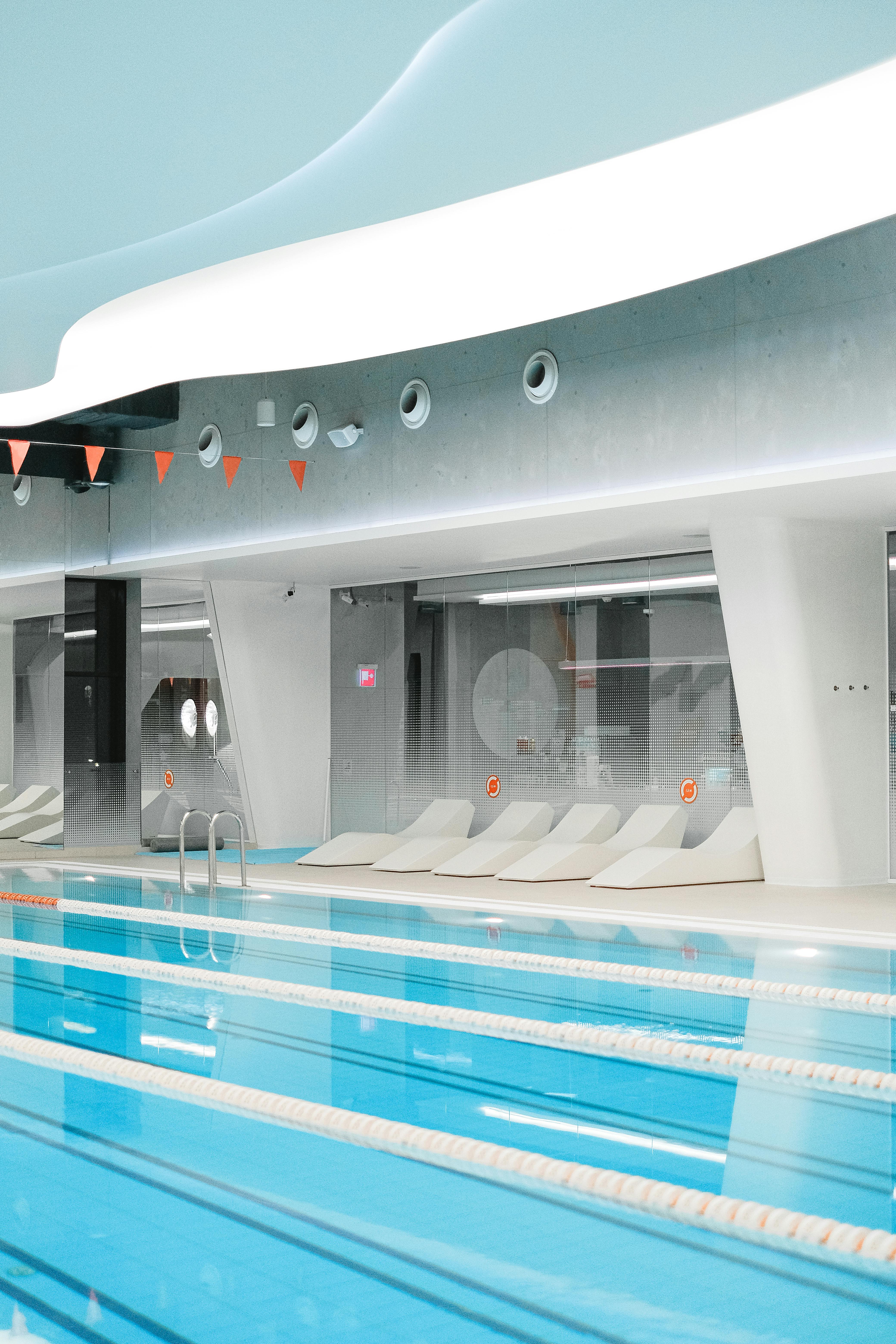 Dug Out Training Pool with Lane Floaters · Free Stock Photo