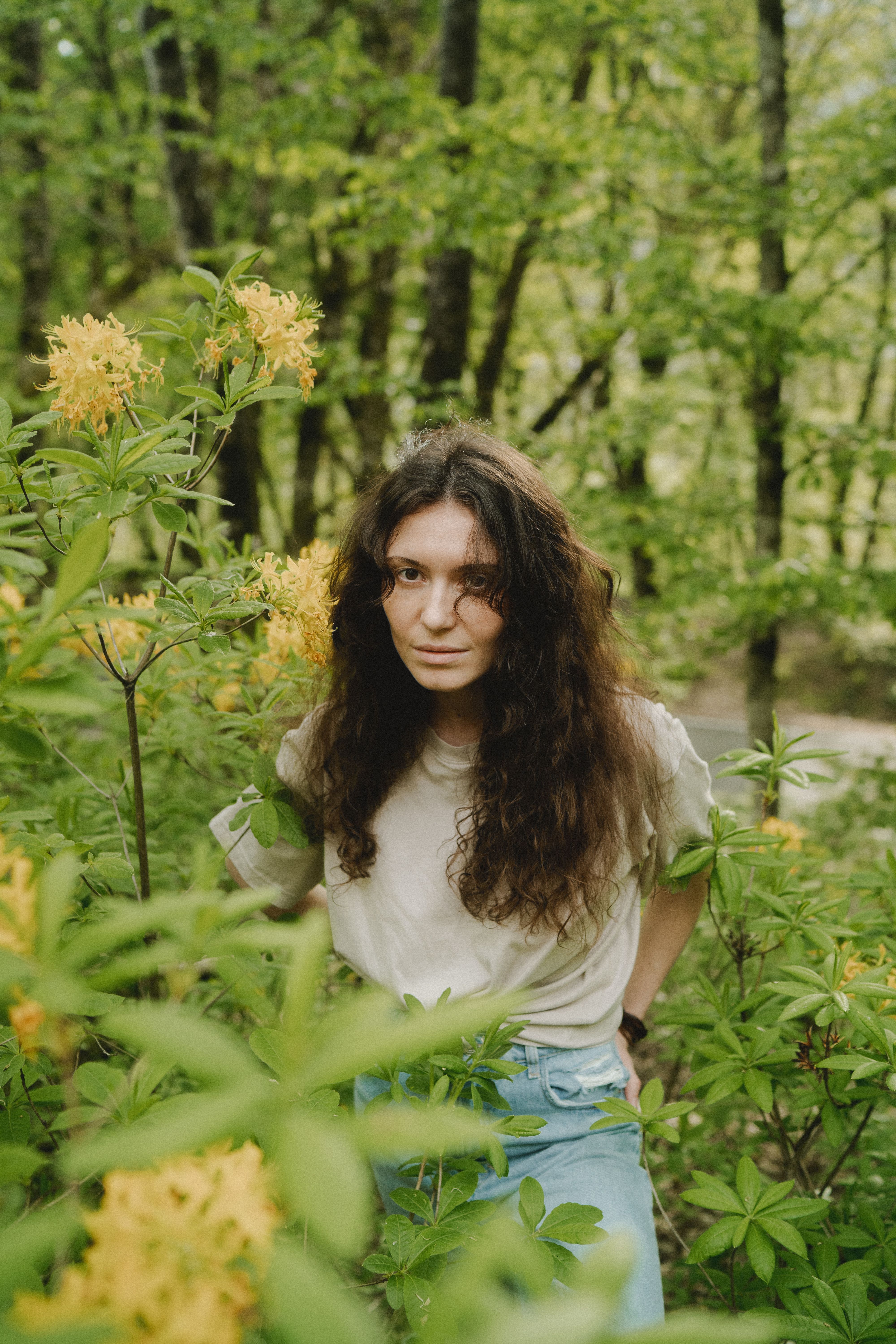 A Woman Standing in the Bush · Free Stock Photo