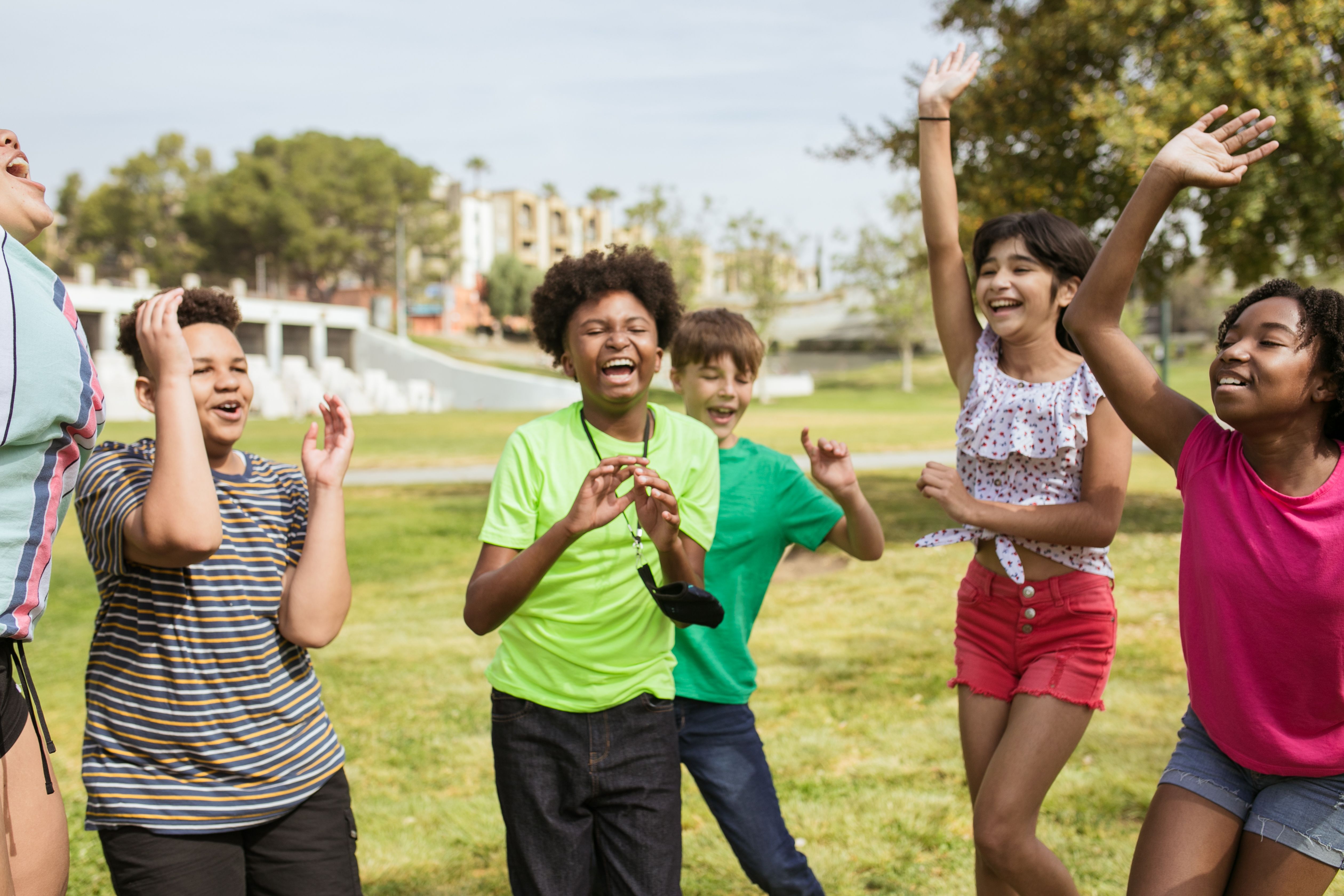 Children Dancing at a Park · Free Stock Photo